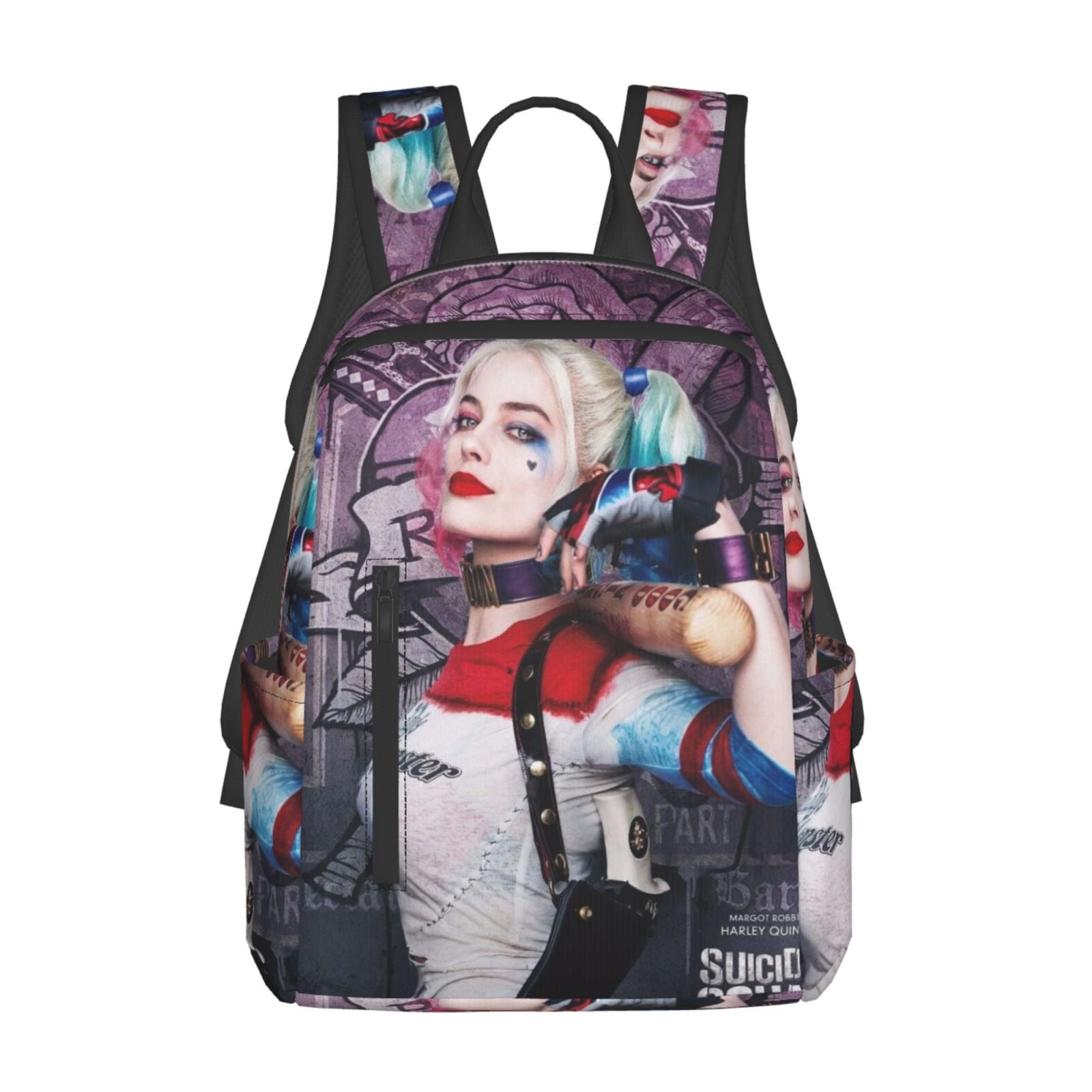 Harley Quinn Poster Backpack School Bag Bookbag Satchel Lightweight ...