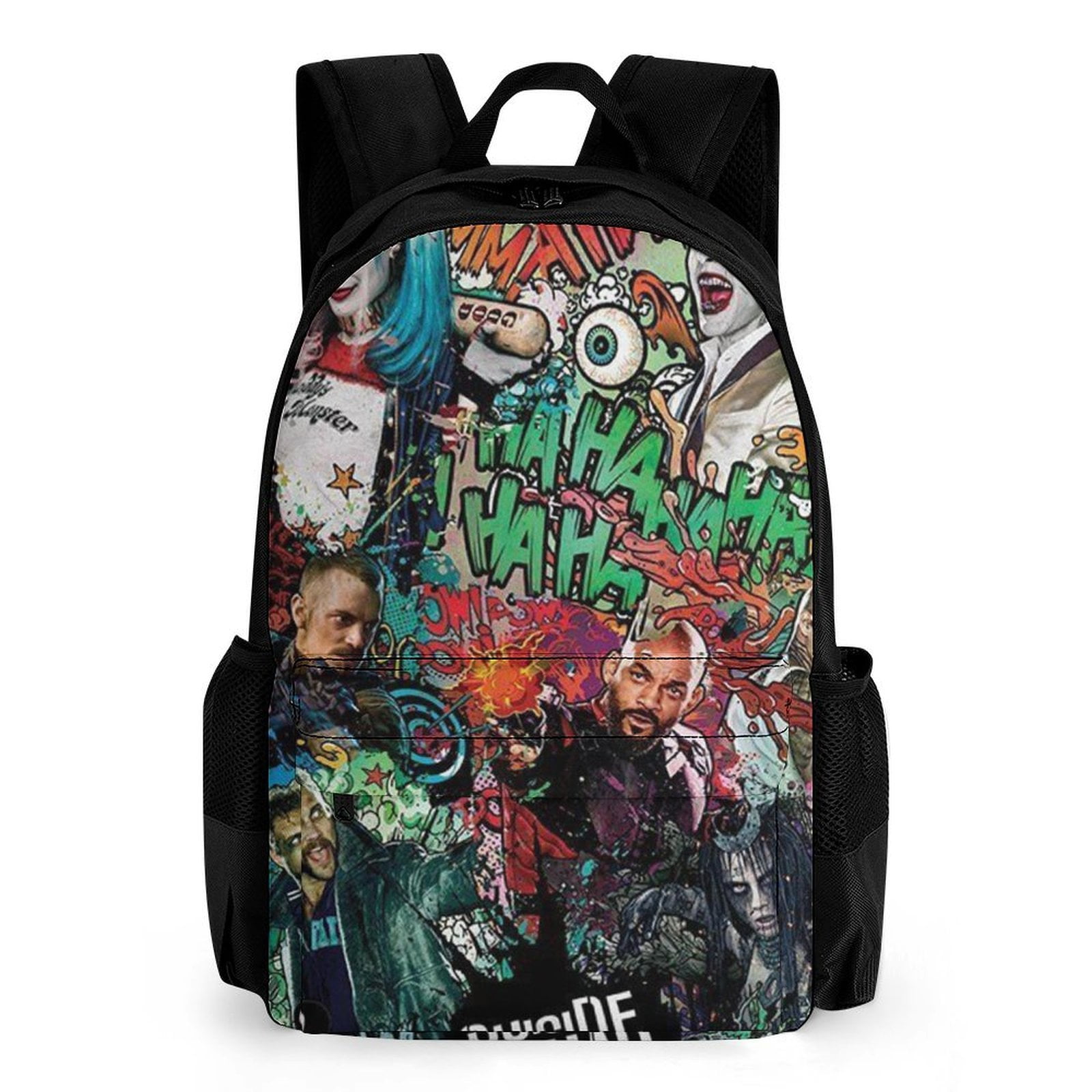 Harley Quinn Poster Backpack Student Satchel Schoolbag Bookbag Laptop ...