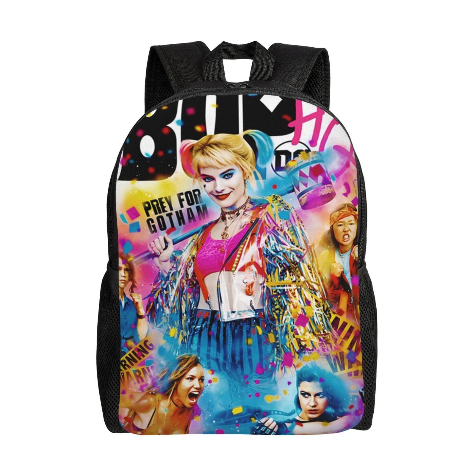 Harley Quinn Poster Film Backpack Lightweight Unisex Basic Daypack ...