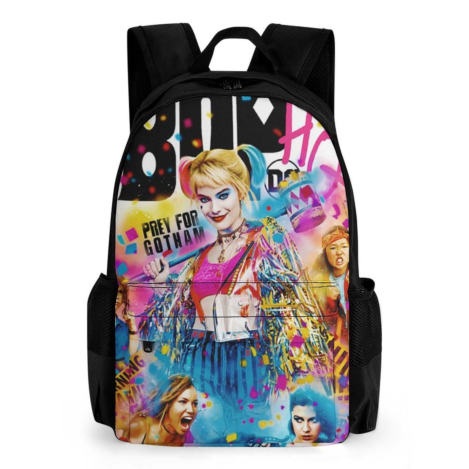 Harley Quinn Poster Film Backpack Student Satchel Schoolbag Bookbag ...