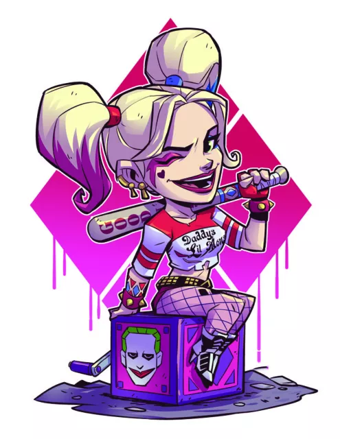 Harley Quinn Stickers Phone Decal Water Bottle Stickers Car Decals ...