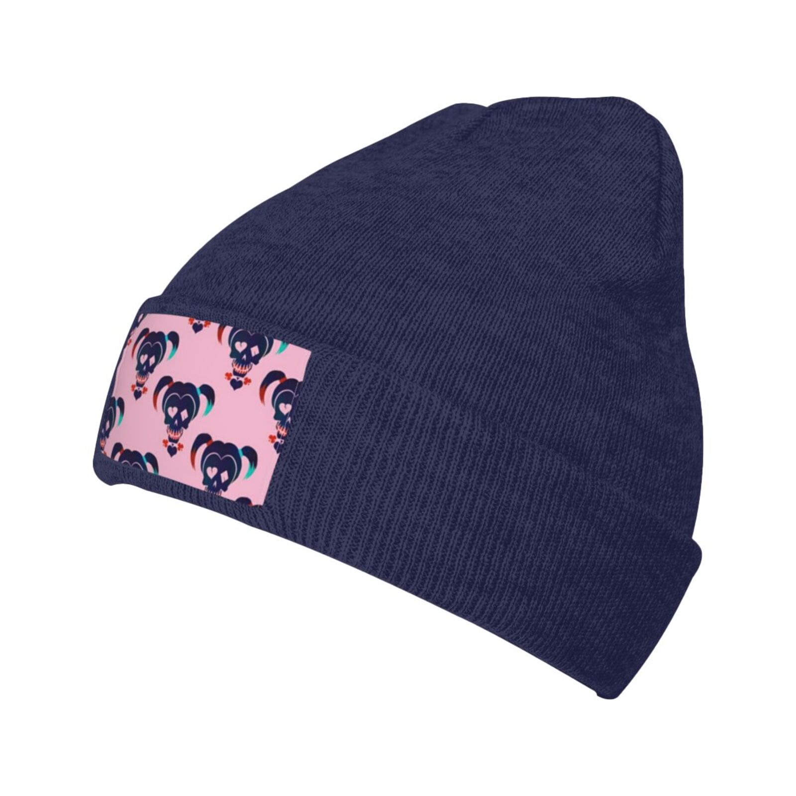 Harley Quinn Symbol Stretchable Knitted Beanie Hat Unisex Hat Daily ...