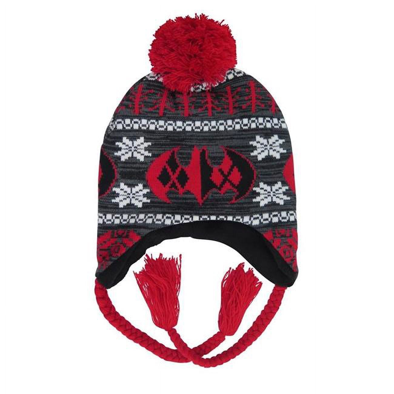 Harley Quinn beanhqbmsymperu Harley Quinn Batman Symbol Peruvian Beanie ...