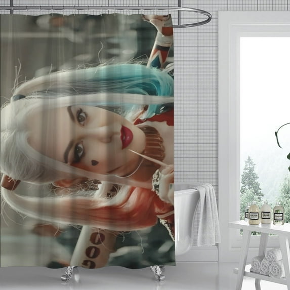 Harley Quinn shower curtain highlights a memorable design, is ...