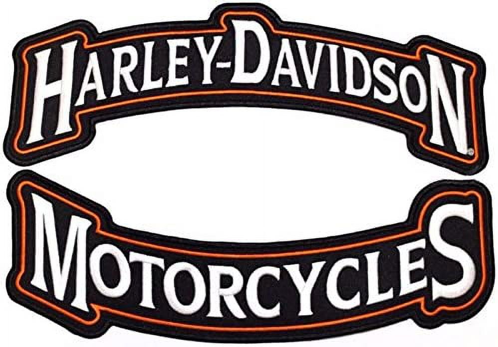 Harley Rocker Patches 12" Large Embroidered Motorcycle Jacket Patch ...