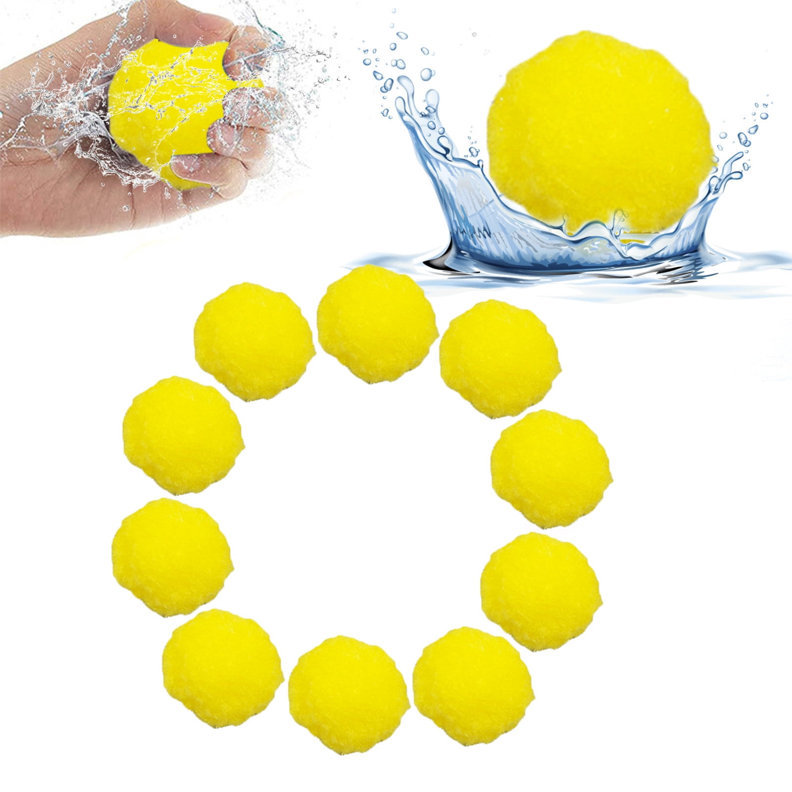 Harlier 10 Pcs Reusable Water Balloons, Refillable Water Balls for Kids ...