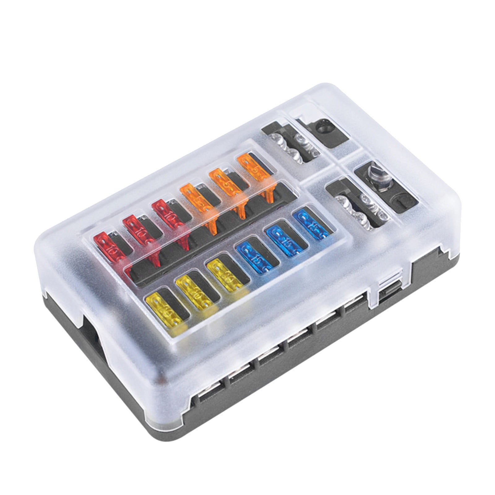 Harlier 12 Way Fuse Block, Blade Fuse 12 Circuit ATC/ATO Waterproof ...