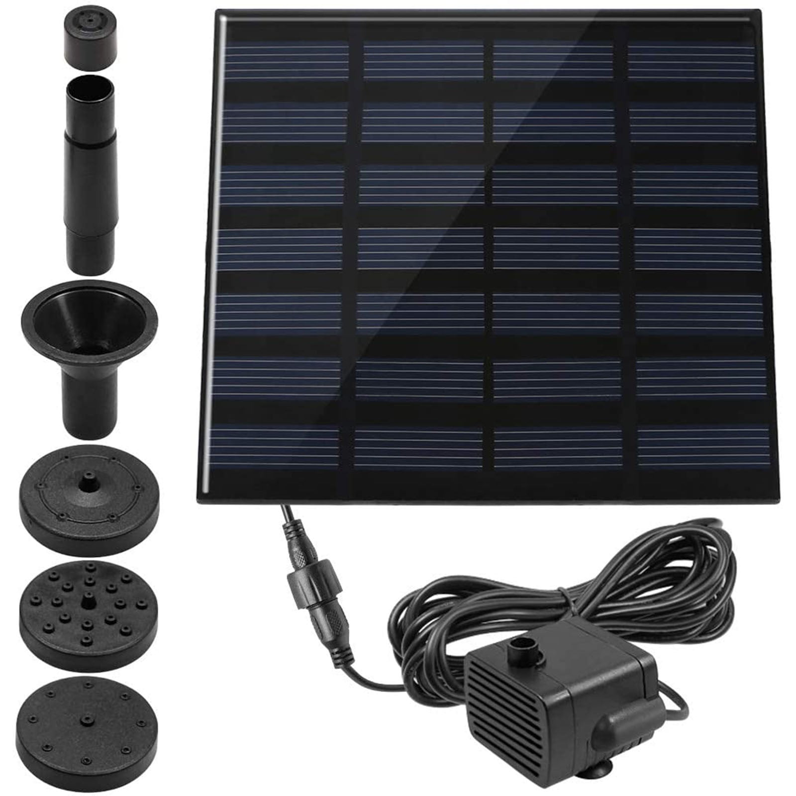 Harlier 2.5W Solar Bird Bath Fountain Pump, Solar Fountain Pump for ...