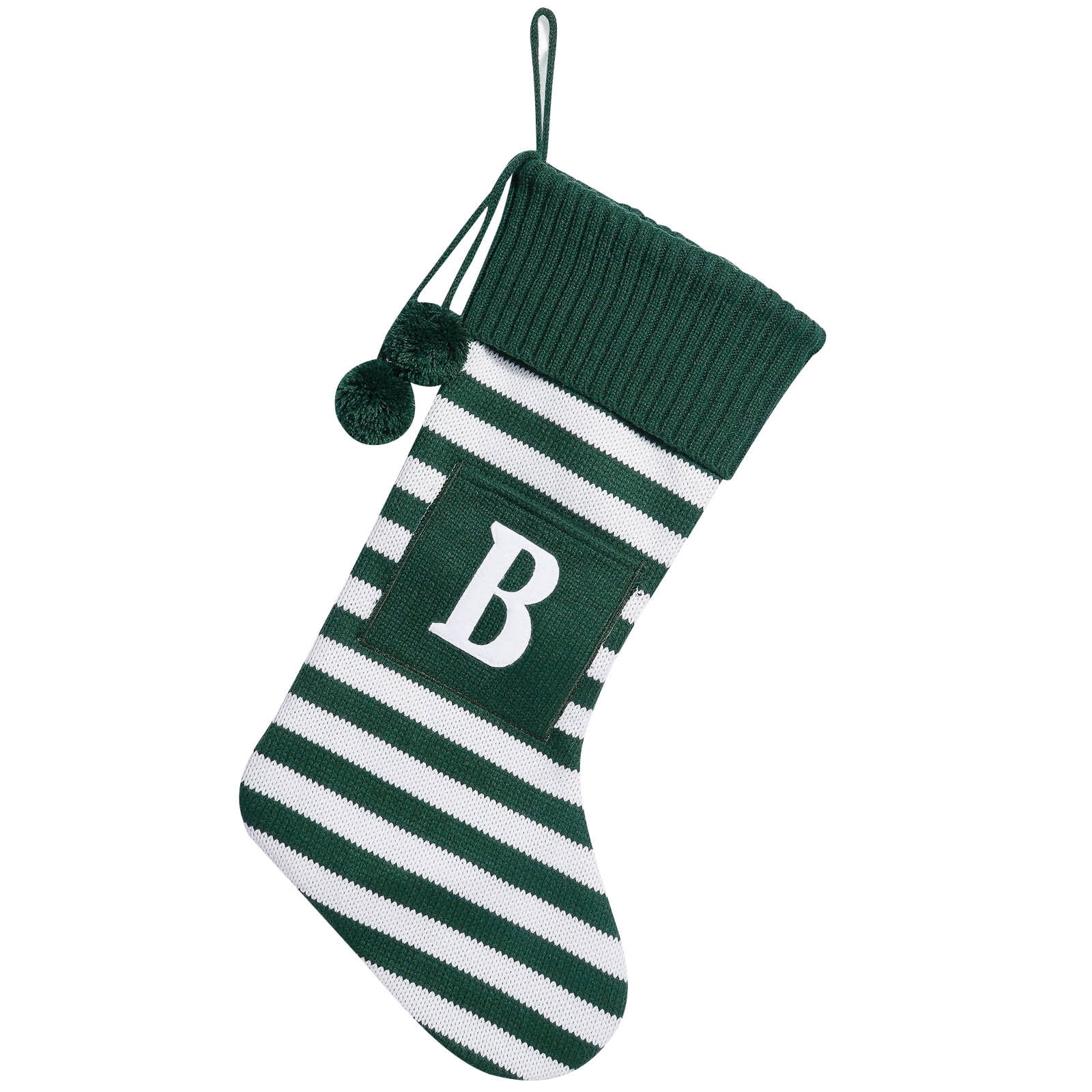 Harlier 20 Inches Initial Christmas Stocking, Monogram Christmas ...