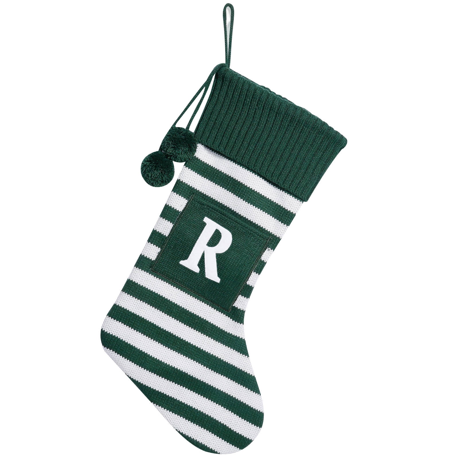 Harlier 20 Inches Initial Christmas Stocking, Monogram Christmas ...