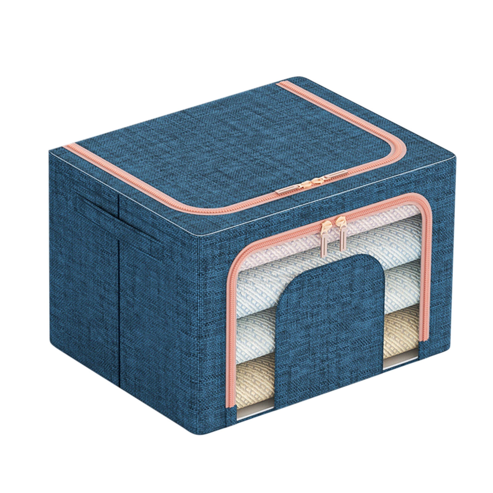 Harlier 24L Storage Bag, Foldable Blanket Storage Bins, Clothes Storage ...