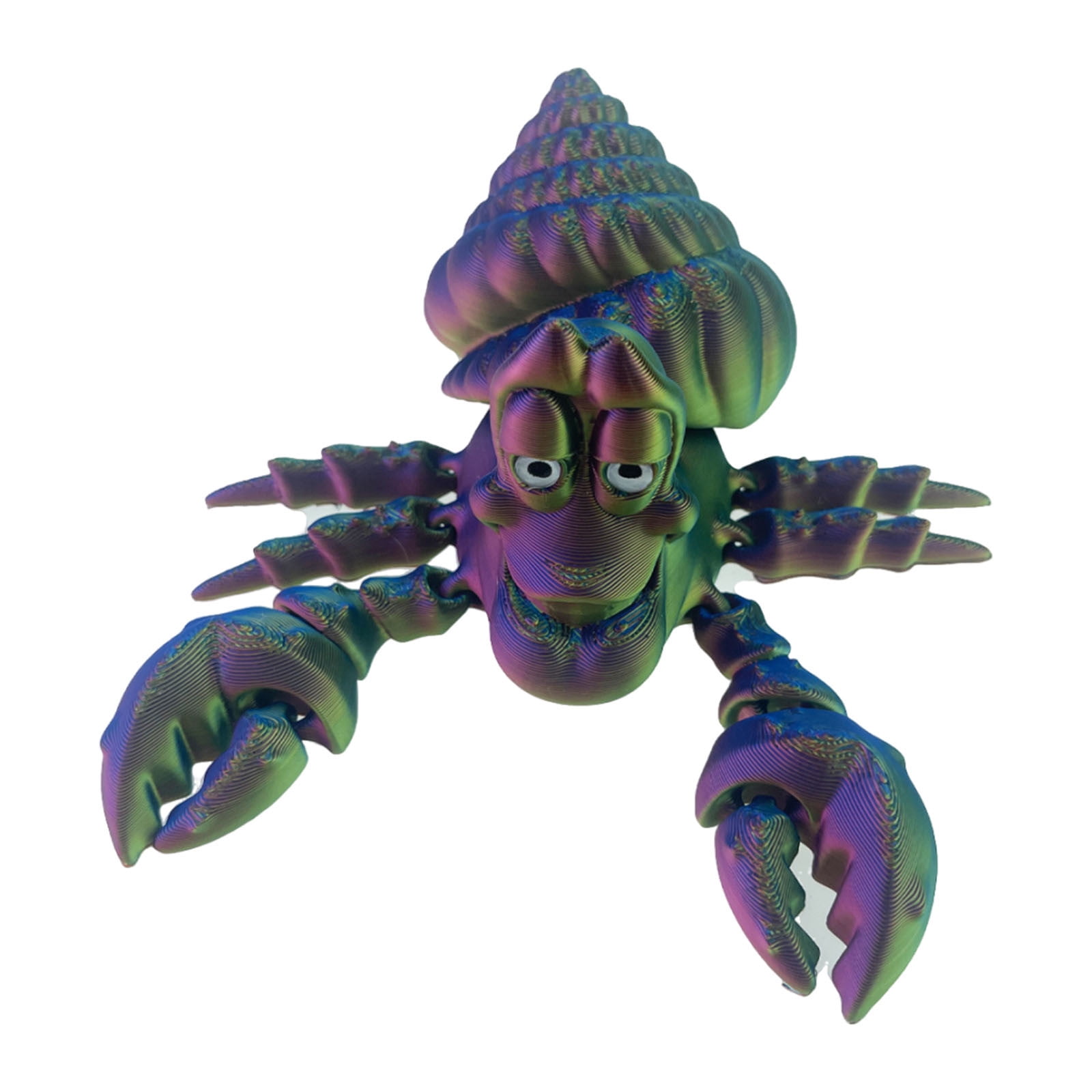 Harlier 3D Printed Hermit Crab, Full Articulated Flexible Crystal ...