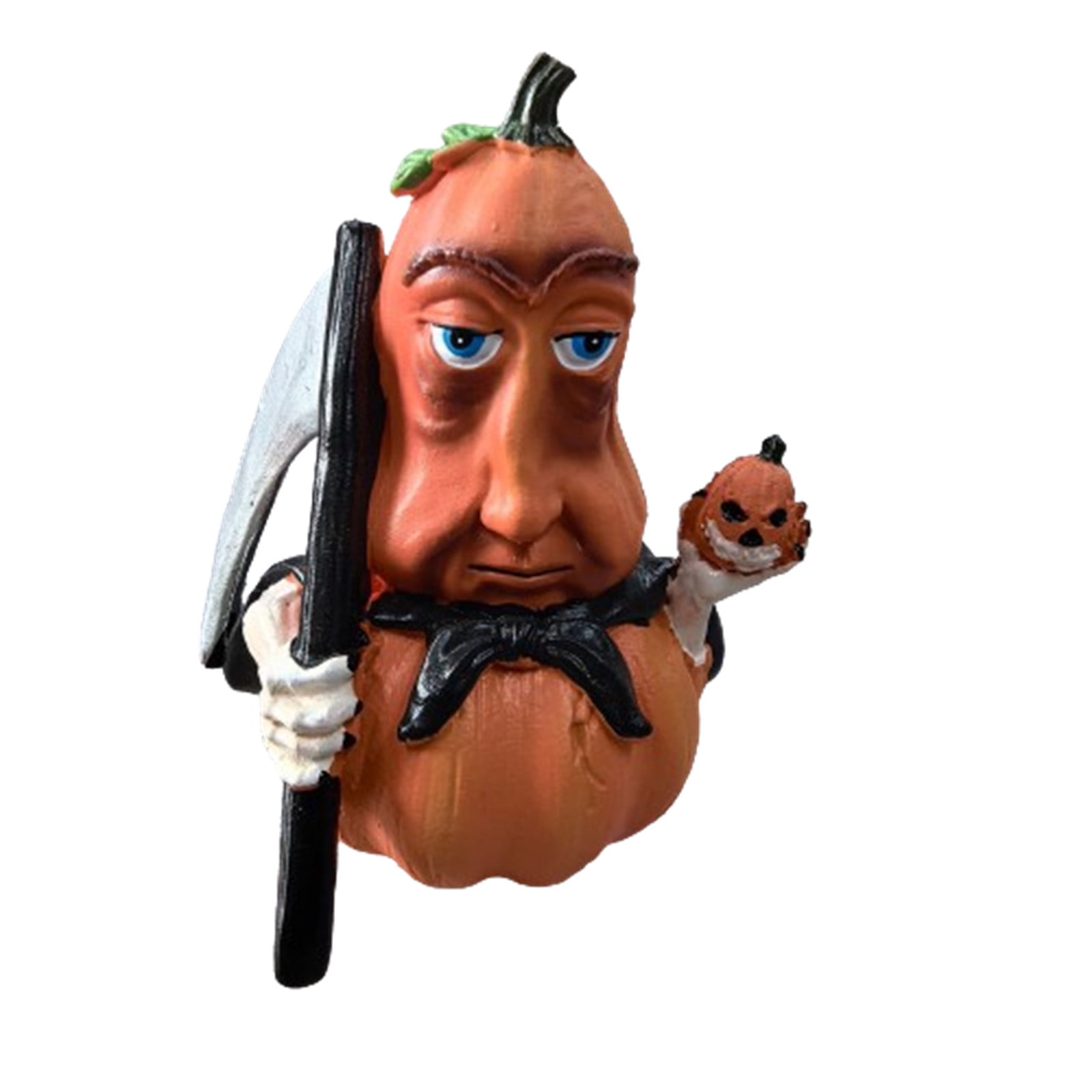 Harlier 3D Pumpkin Fall Decorations, Miniature Resin Pumpkin Statue ...