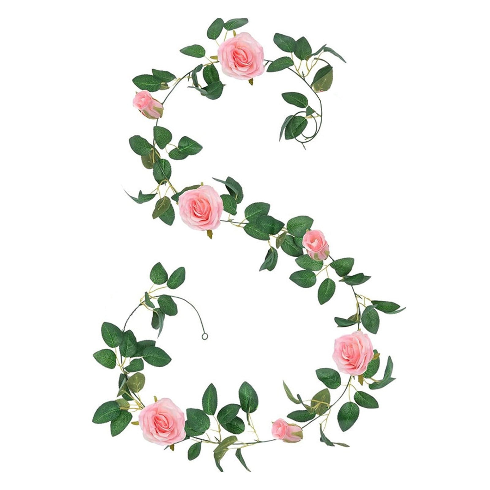 Harlier 6.6Ft Artificial Rose Garlands, Artificial Rose Vines Leaves ...