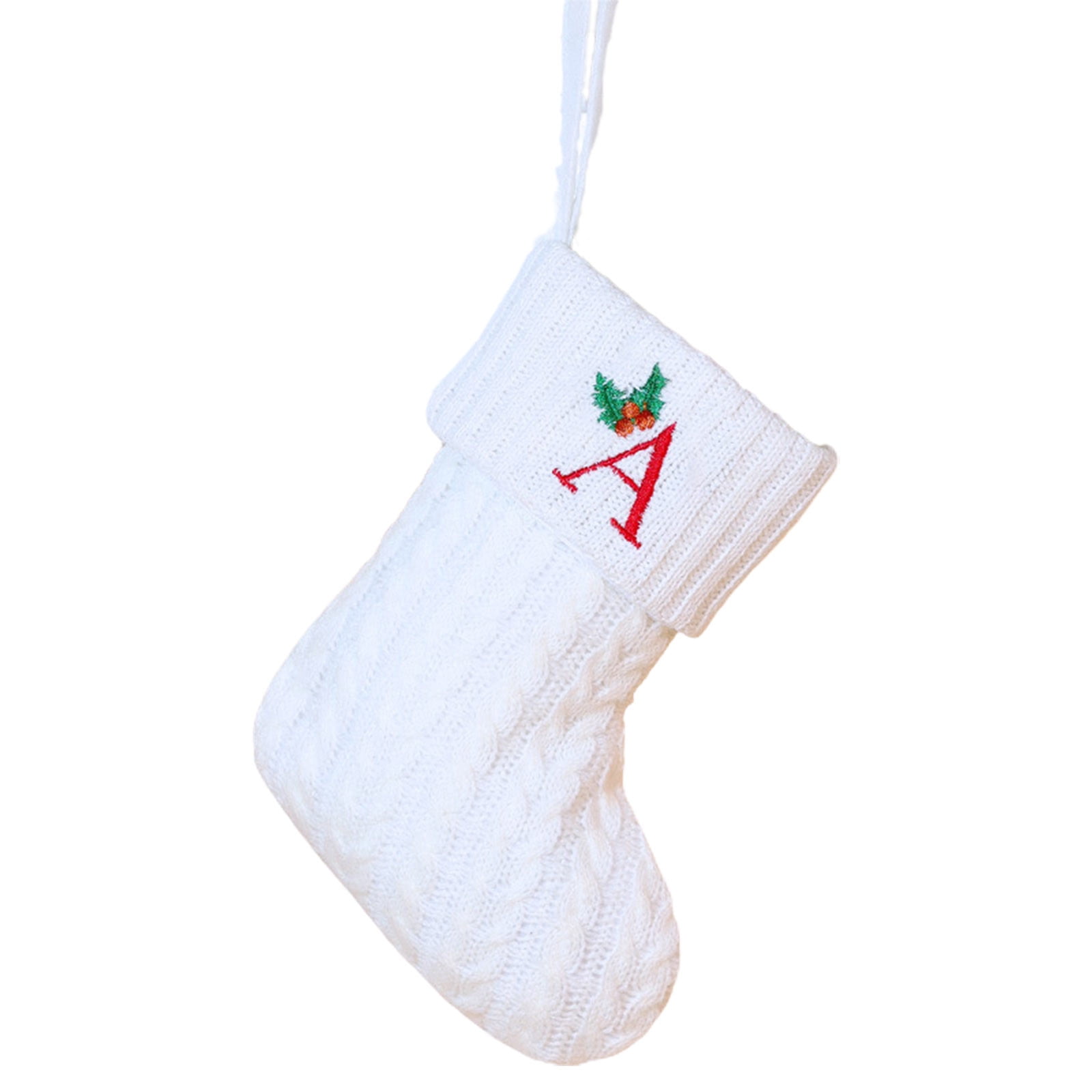 Harlier 8 Inch Mini Monogram Stocking, Red Christmas Initial Letter ...