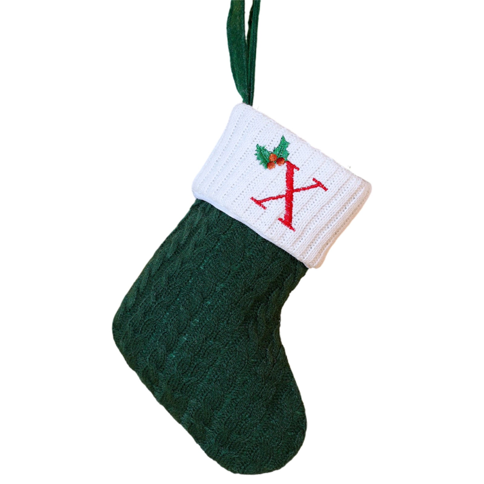 Harlier 8 Inch Mini Monogram Stocking, Red Christmas Initial Letter ...