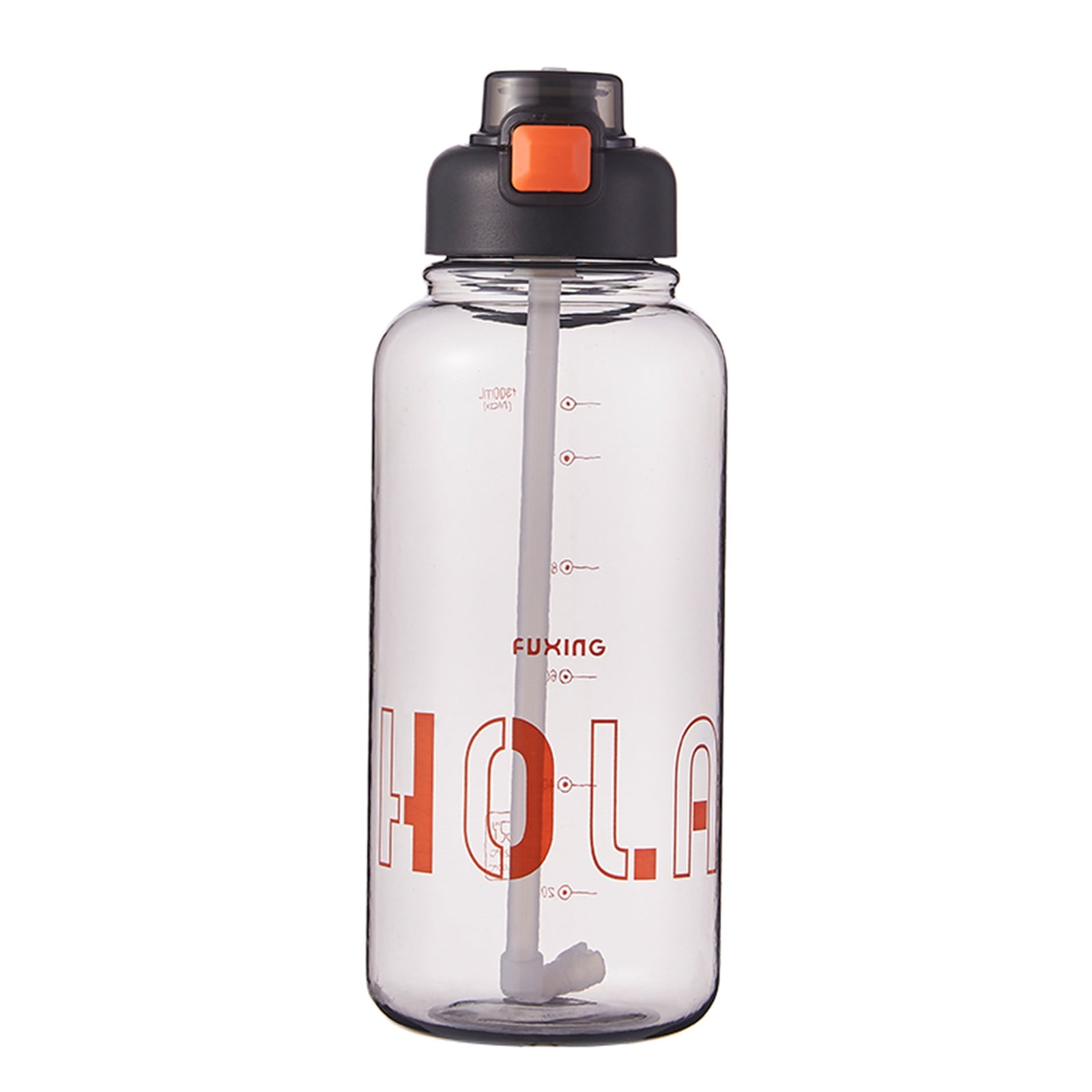 Harlier 850ML Drinking Water Bottle with Scale to Drink and Straw ...