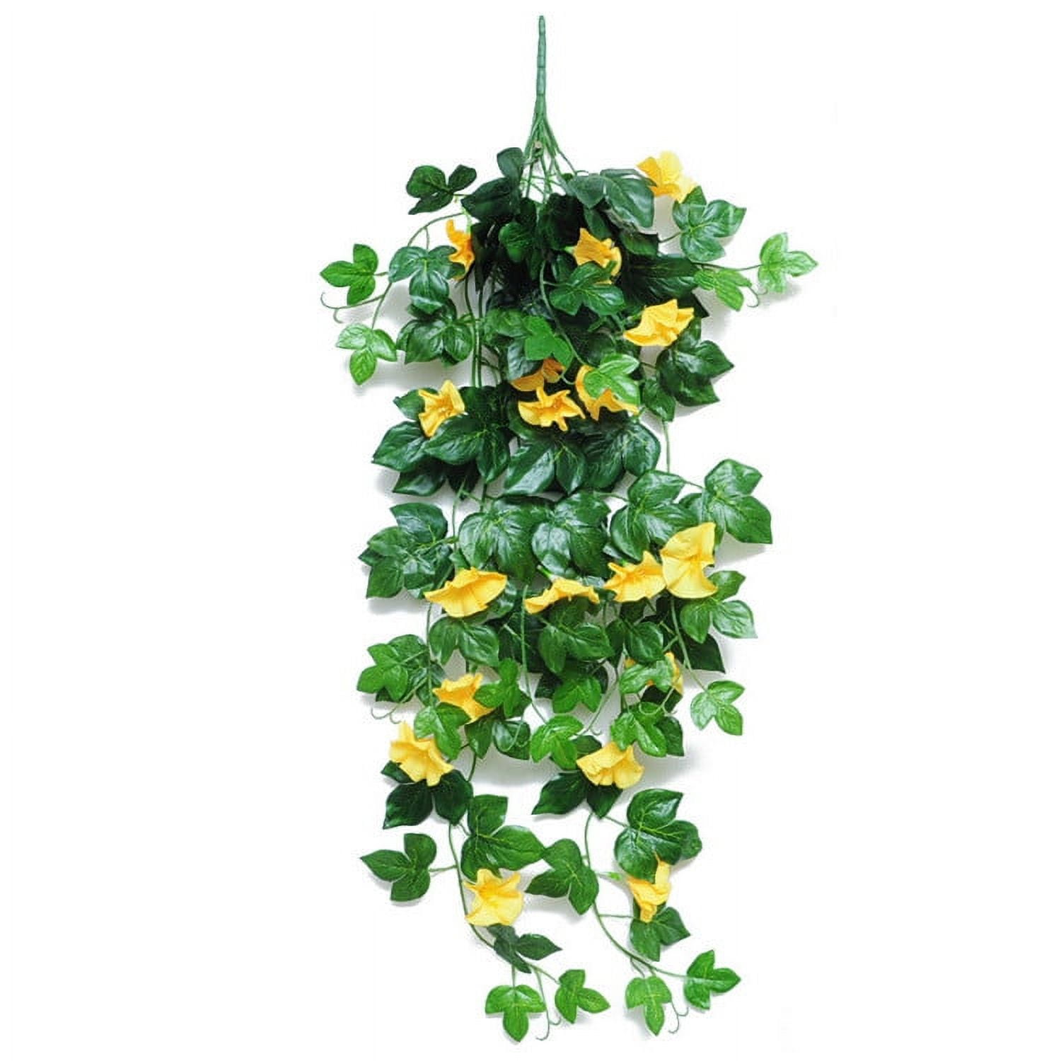 Harlier Artificial Hanging Vine Flowers, Plant Hanger UV Resistant Fake ...