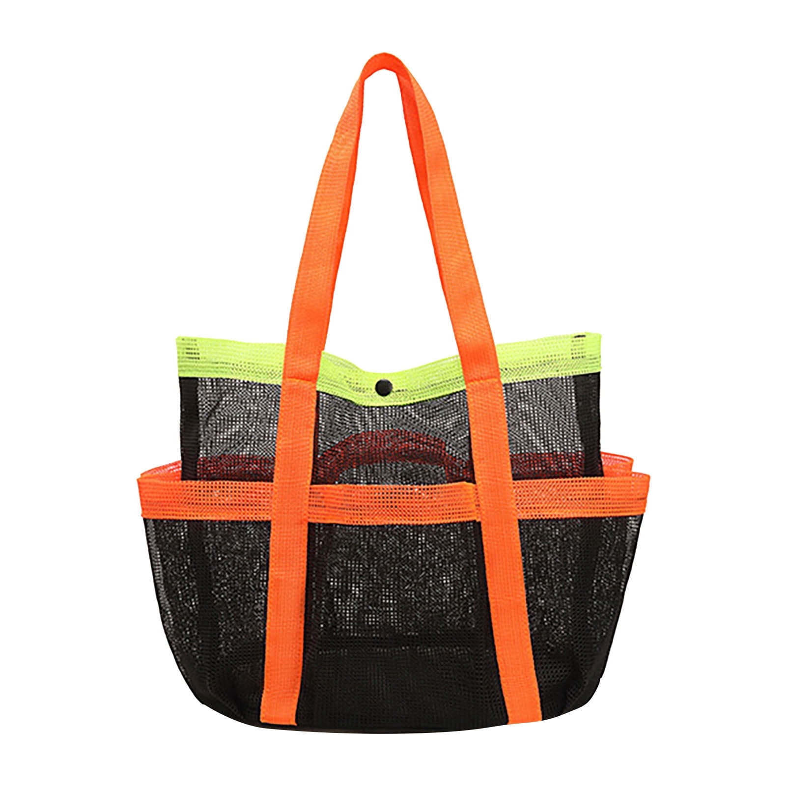 Beach Mesh Bag with Divided Pocket, Sandproof Beach Tote Bags for Women ...