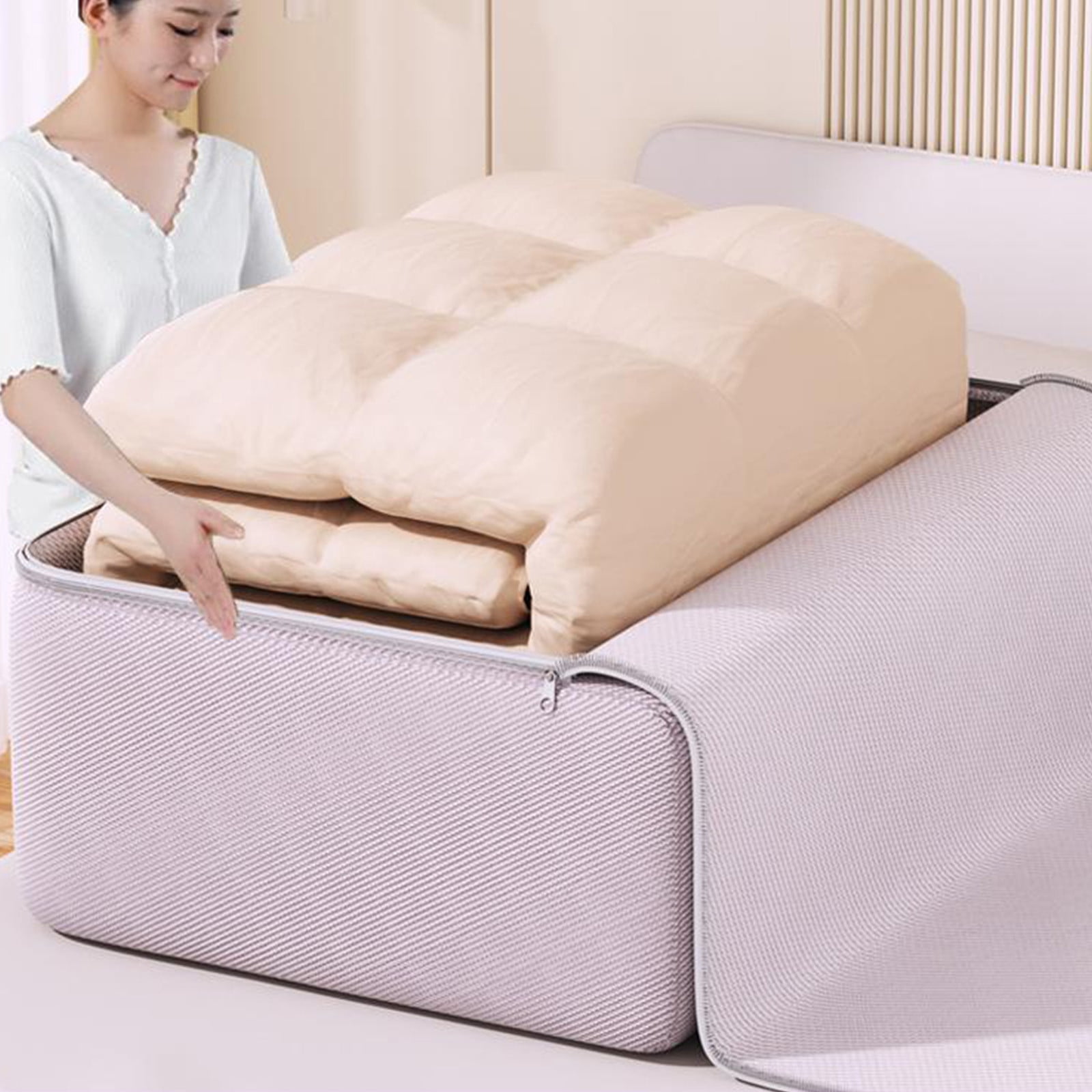 Harlier Under Bed Storage Containers with Handles, Sturdy Zipper and ...