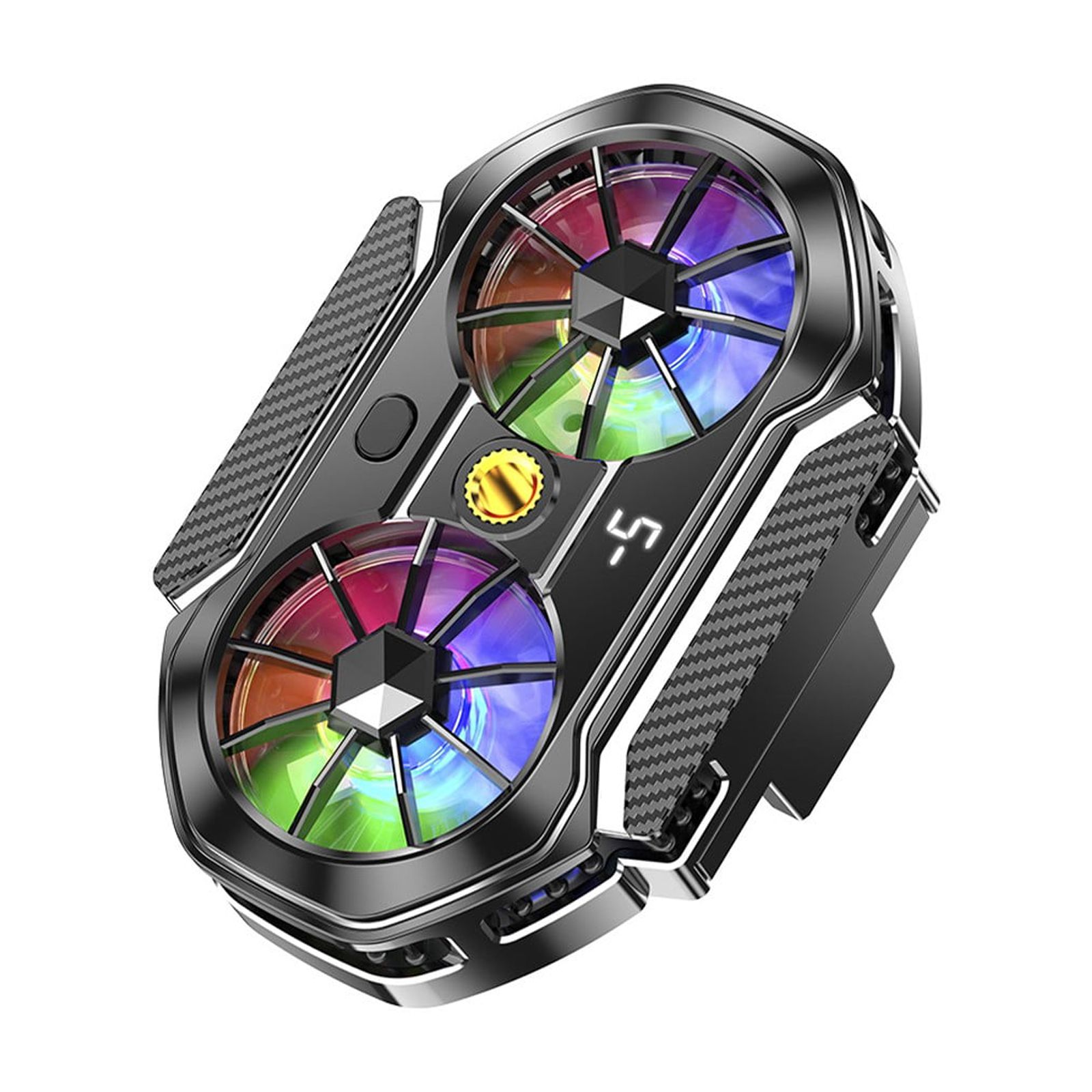 Harlier Cell Phone Cooler, RGB Dual Semi-Conductor Cooling Fan ...