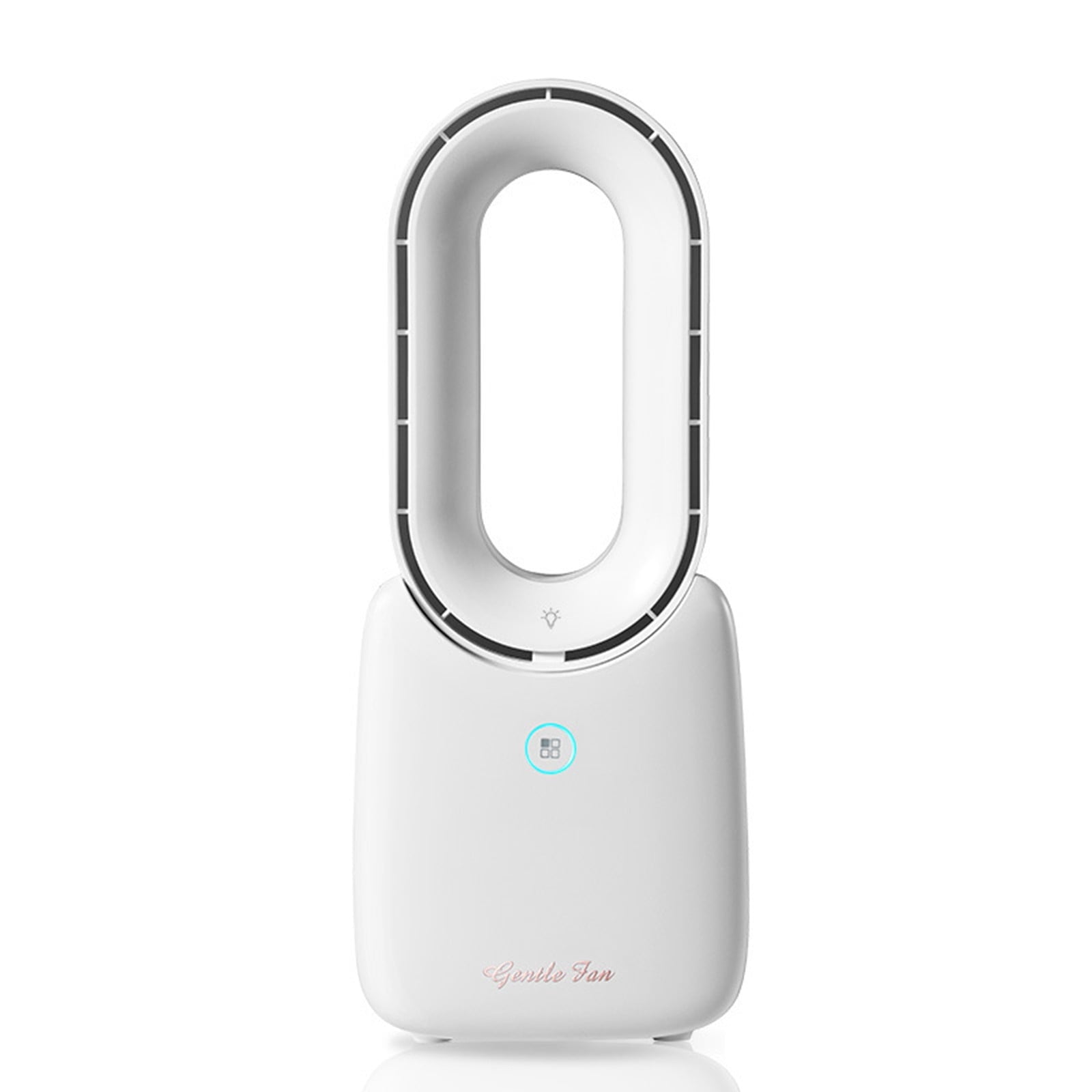 Desk Fan, Quiet Bladeless Fan 12 Inch USB Table Fan, Portable ...