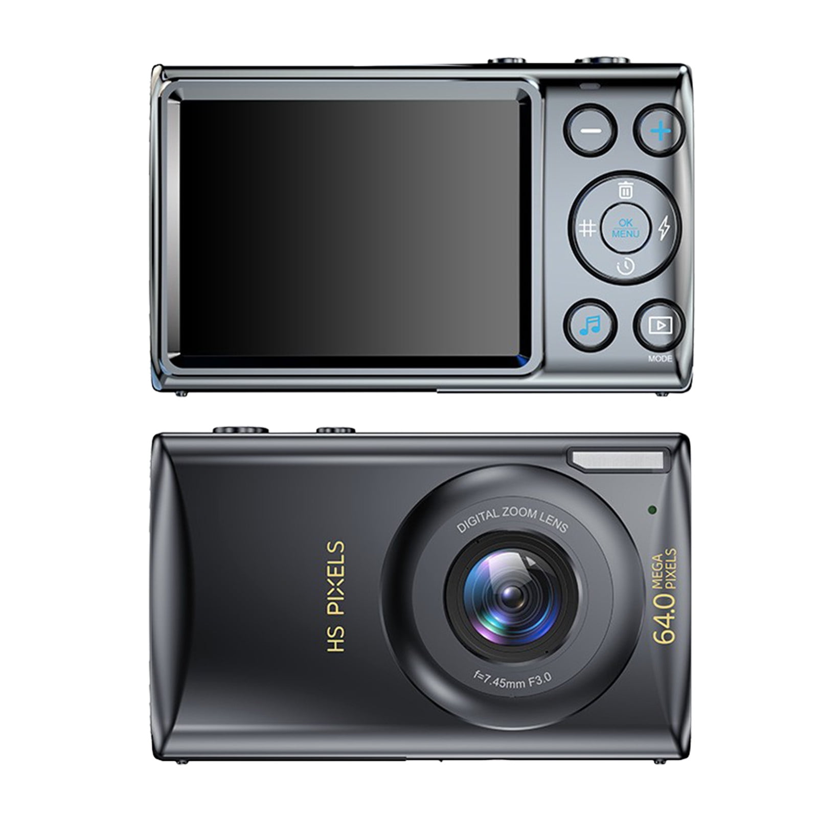 Harlier Digital Camera, FHD 1080P Photography for Kids, 64MP Video ...