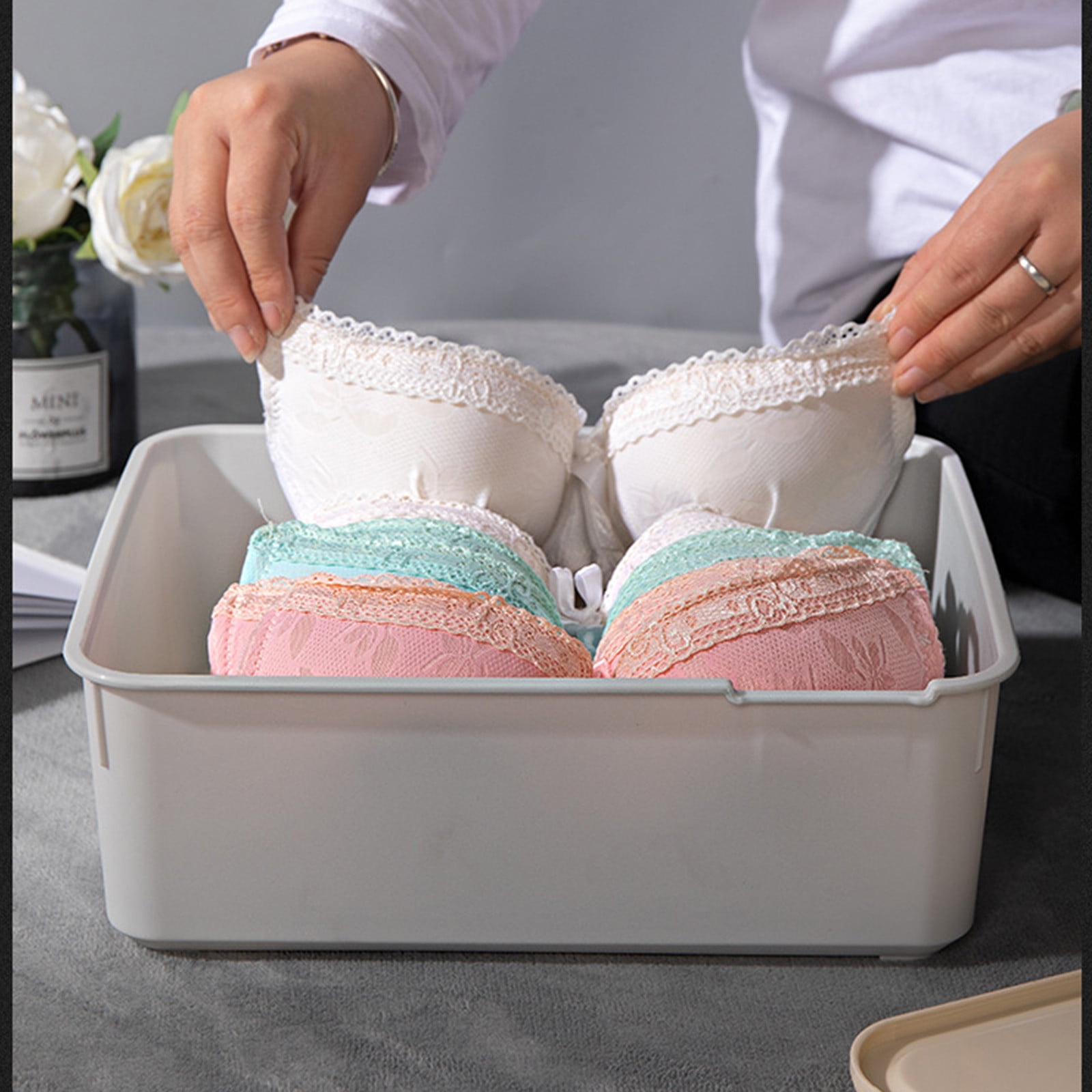 Harlier Drawer Organizer, Plastic Closet Organizer and Storage Baskets ...