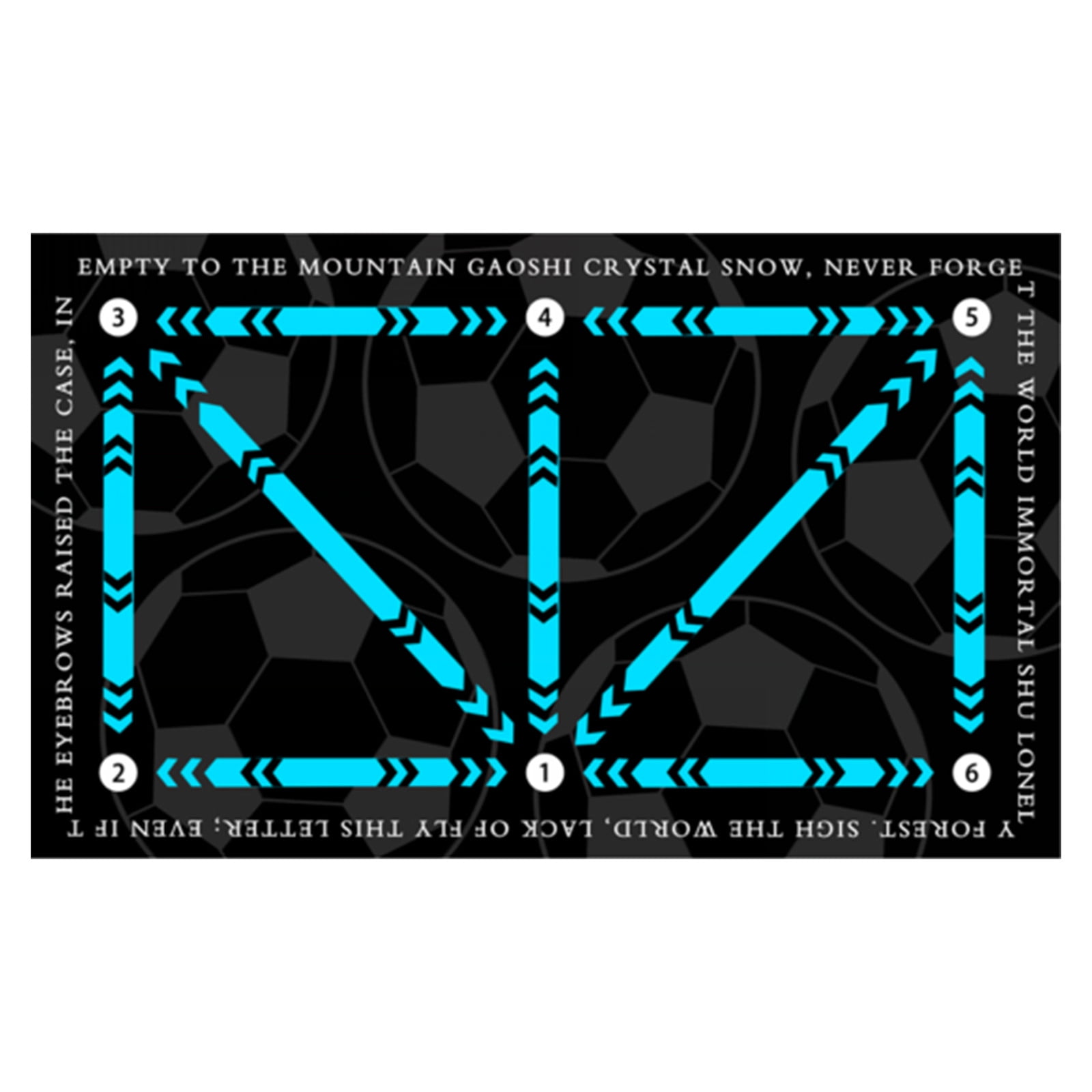 Harlier Football Footstep Training Mat, Soccer Training Mat, Enhance ...