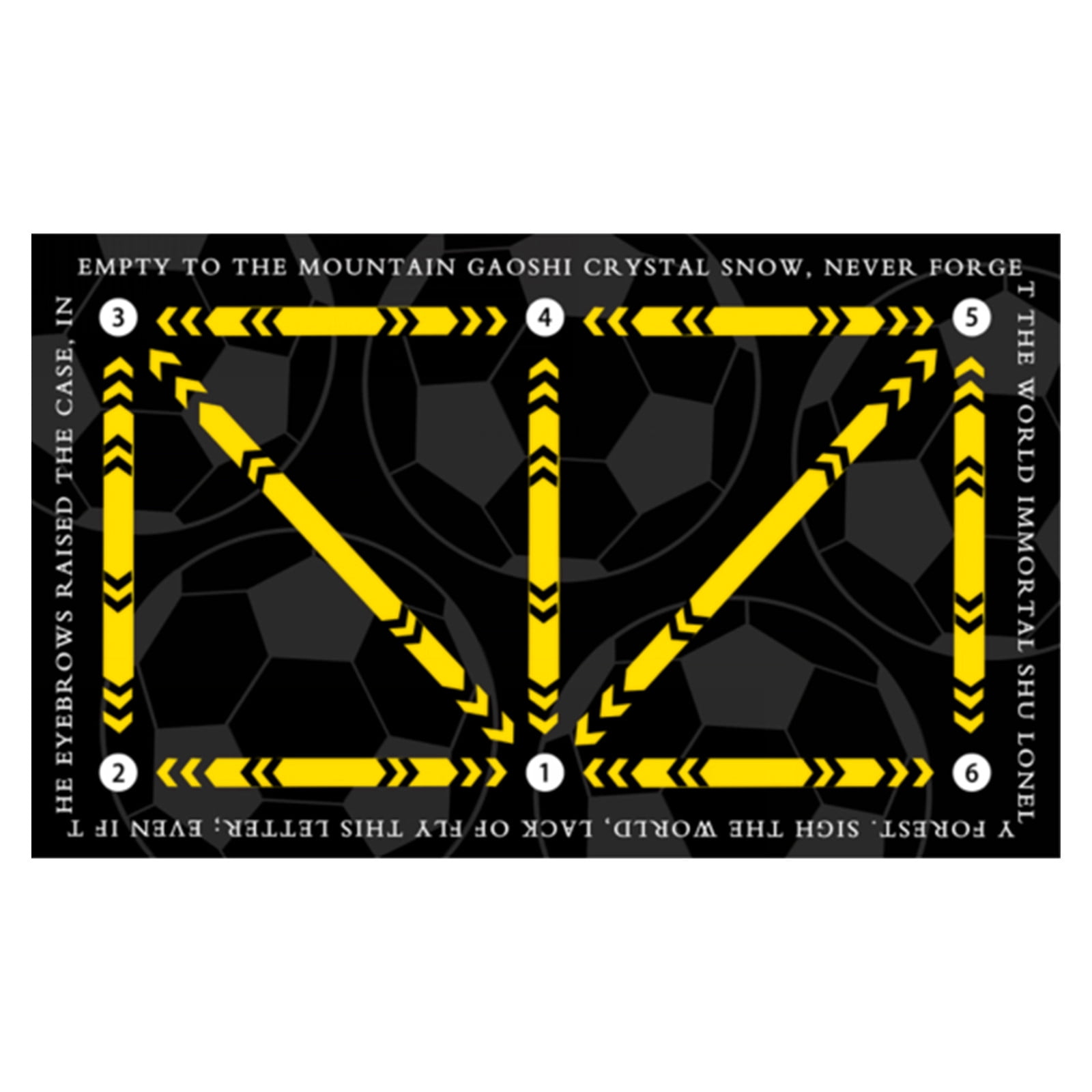 Harlier Football Footstep Training Mat, Soccer Training Mat, Enhance ...