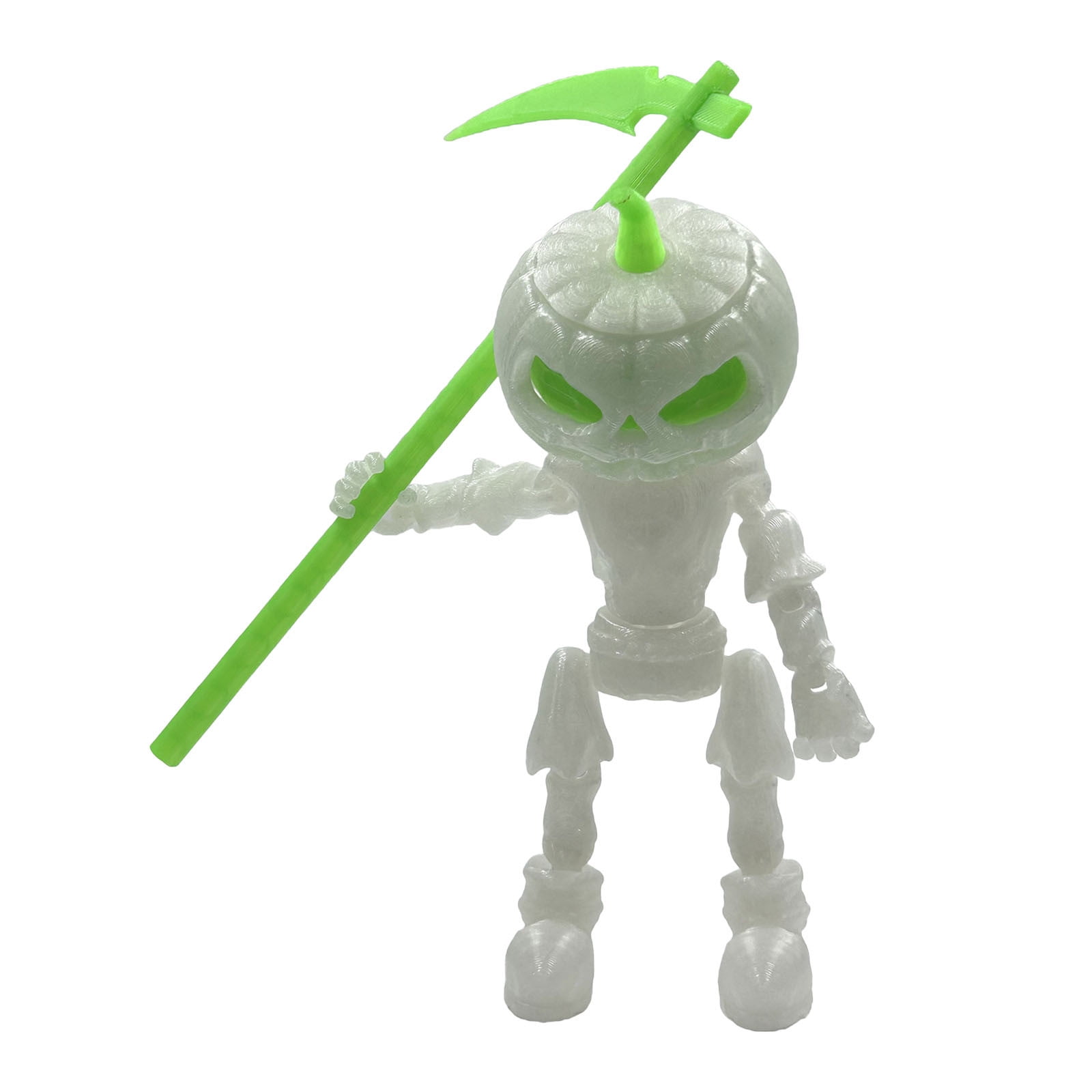 Harlier Halloween Pumpkin Reaper Action Figure with Flexible Joints, 3D ...