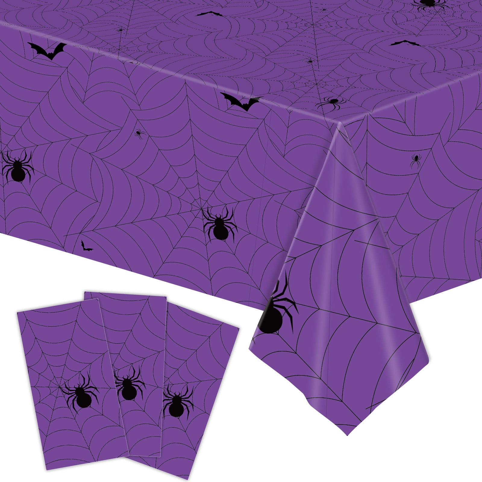 Harlier Halloween Tablecloth, Spider Web Tablecloth Halloween Party ...