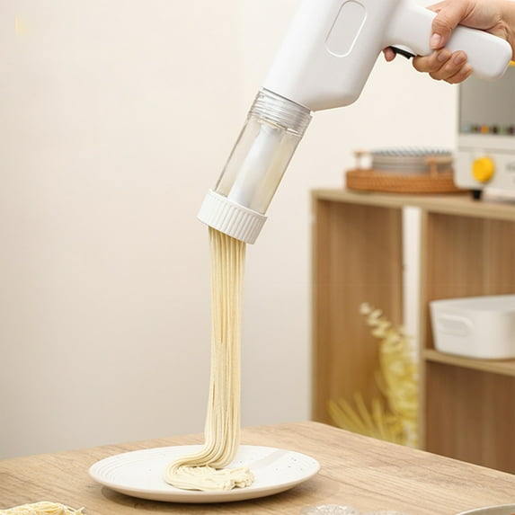 Harlier Handheld Electric Pasta Maker, 6-in-1 Cordless Pasta Machine ...