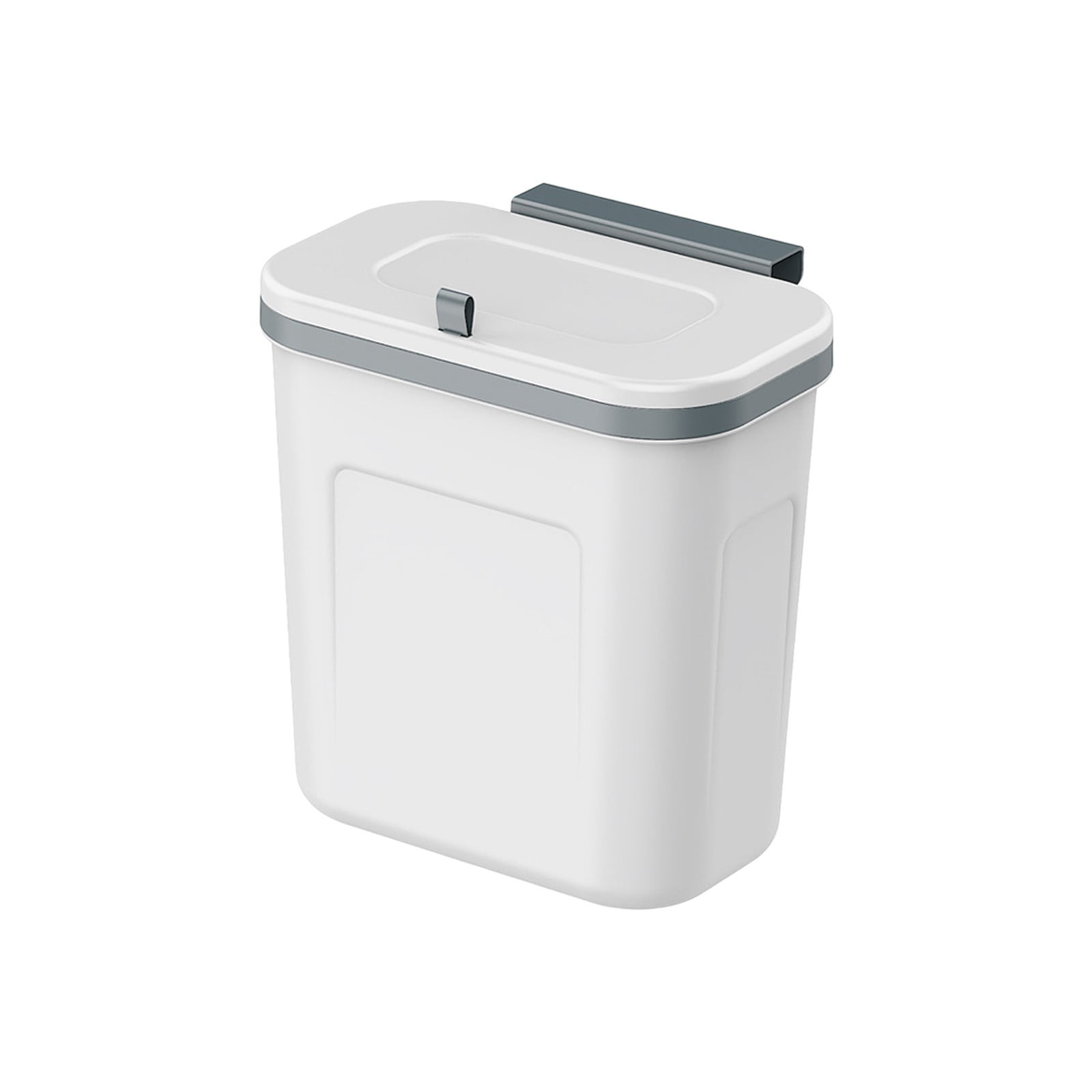 Harlier Hanging Trash Can with Lid, 10 Kitchen Compost Bin for Counter ...