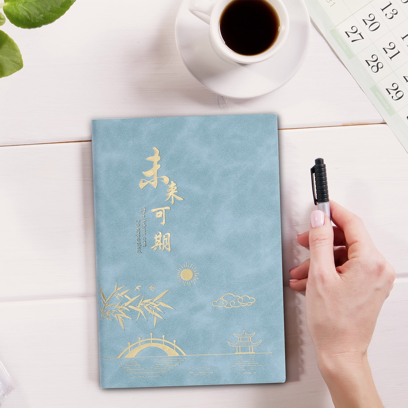 Harlier Hardcover Journals 192 Pages, Leather Lined Journal Notebooks ...