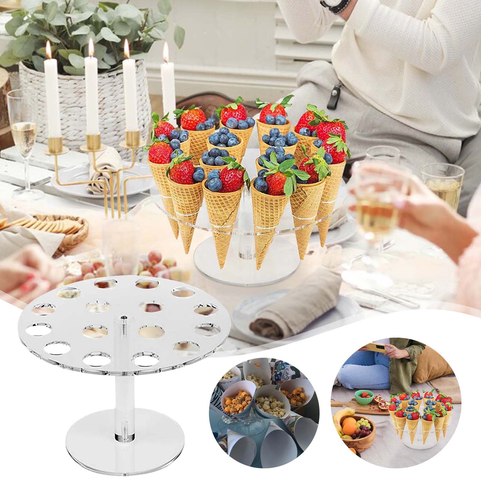 Harlier Ice Cream Cone Cupcake Baking Rack, Holds up to 16 Medium ...