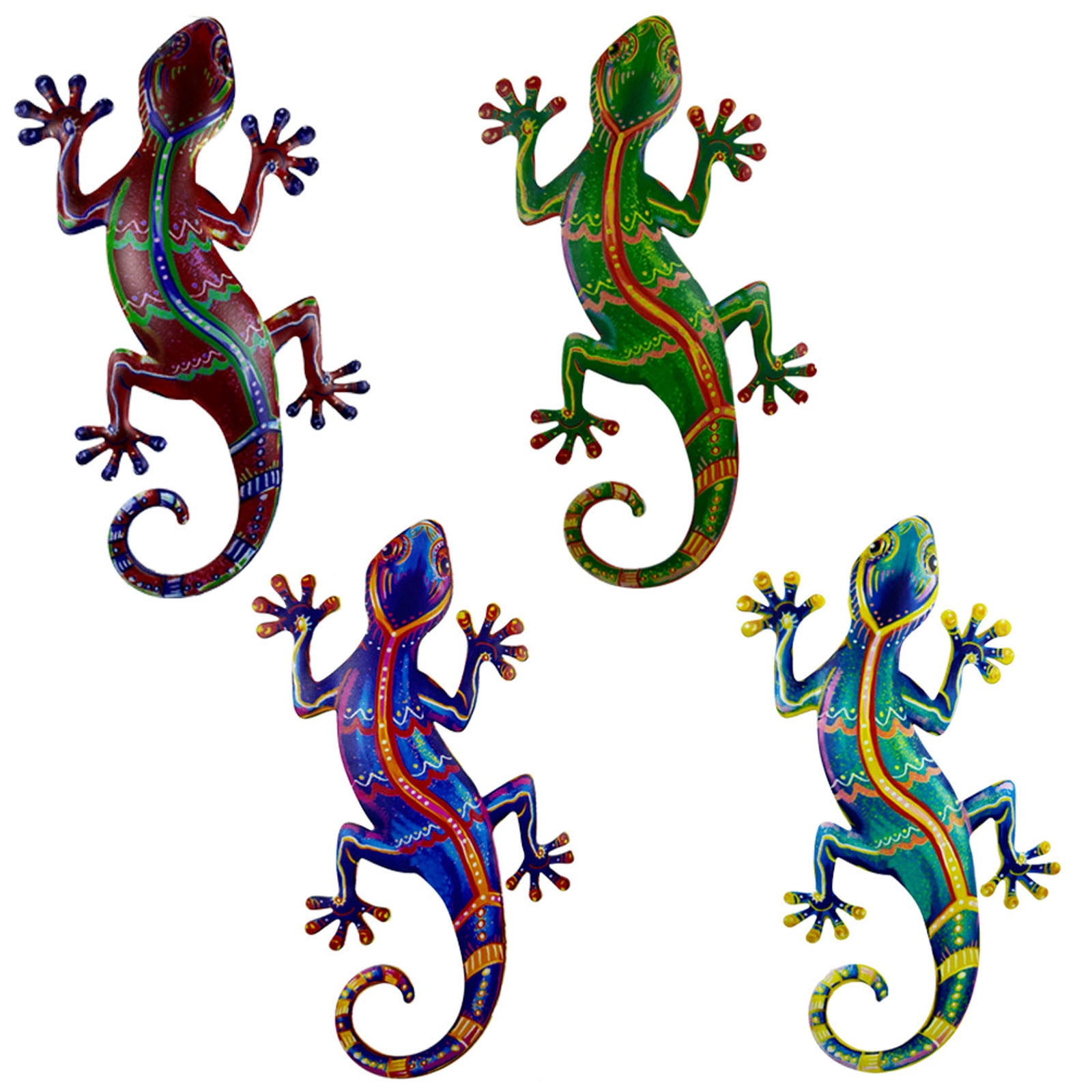 Harlier Large Metal Gecko Wall Decor, Outdoor Lizard Wall Art Upgrade ...