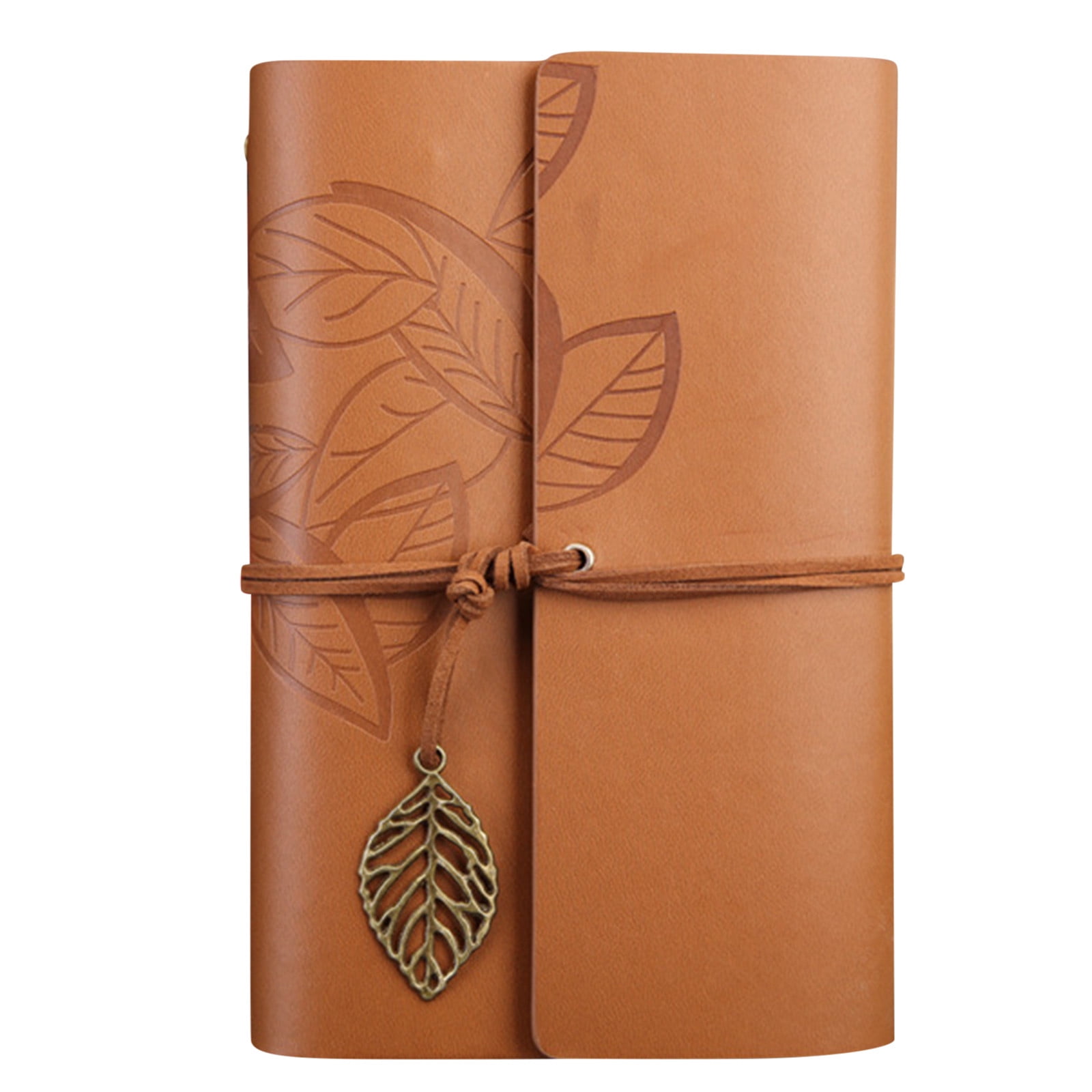 Holloyiver Leather Writing Journal Notebook, 7 Inches Classic Leaf ...