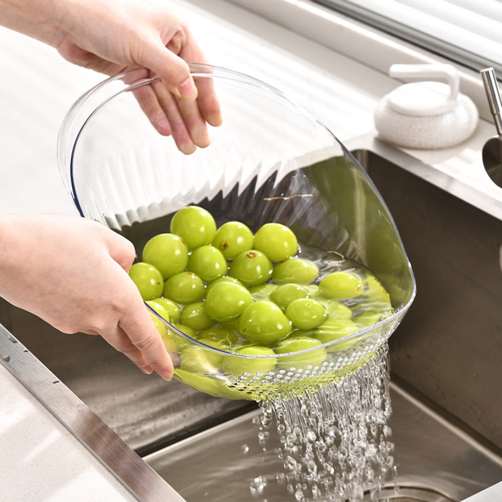 Harlier Multifunctional Drainer Basket, 2024 New Fruit Cleaning Bowl ...