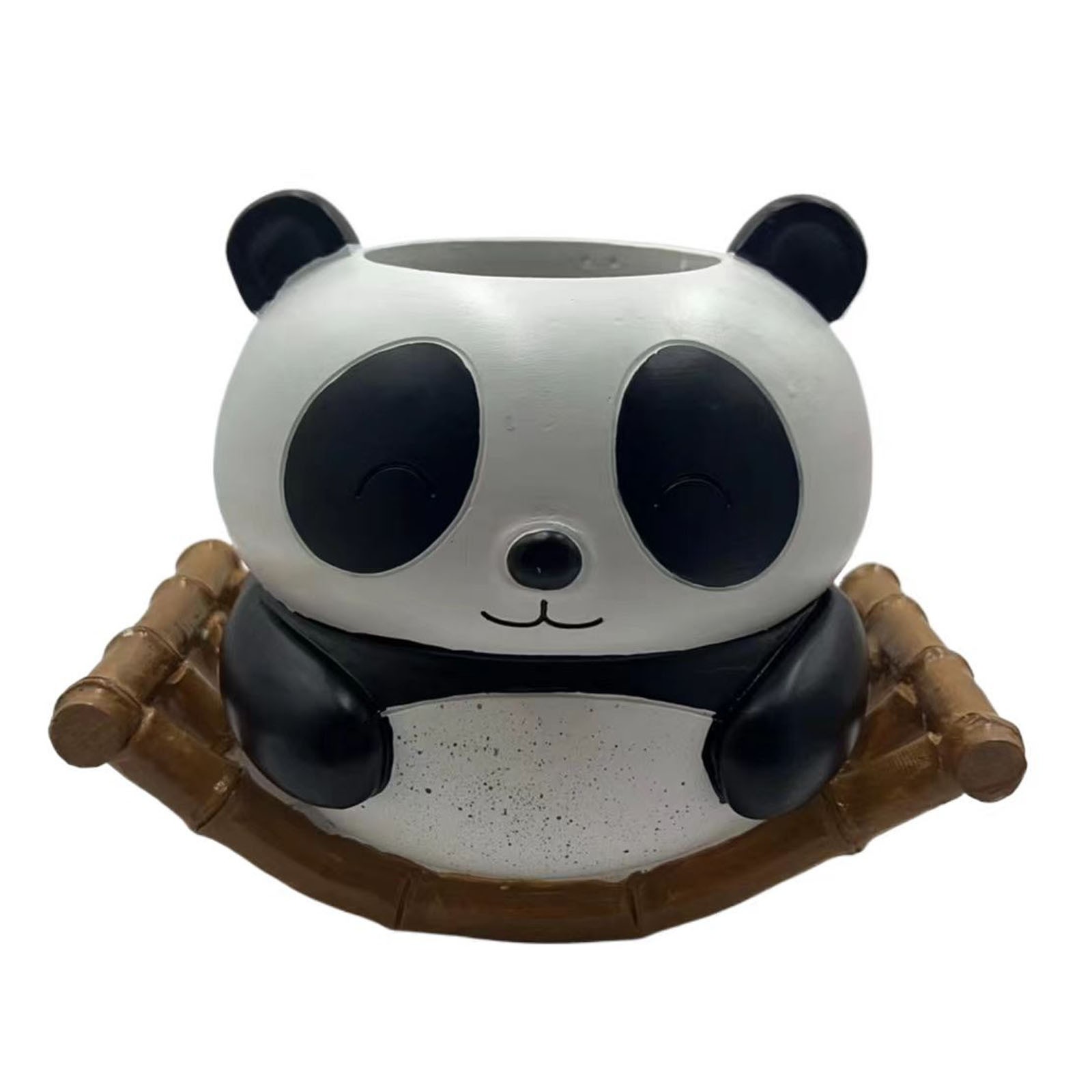 Harlier Panda Head Planters for Indoor, 6.3 Inch High Resin Plant Pots ...