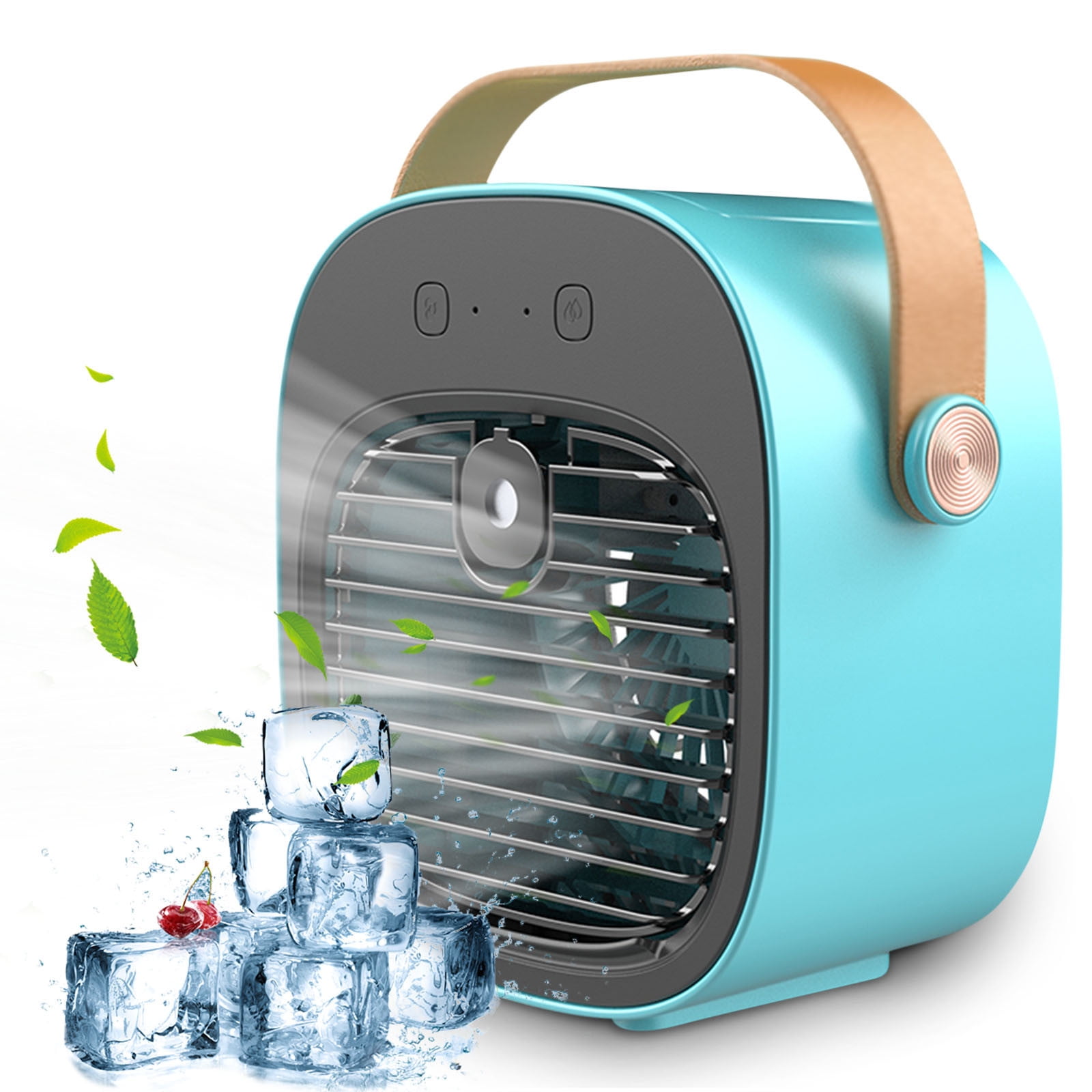 Harlier Portable Air Conditioner Fan, USB Plug-in Evaporative Mini AC ...