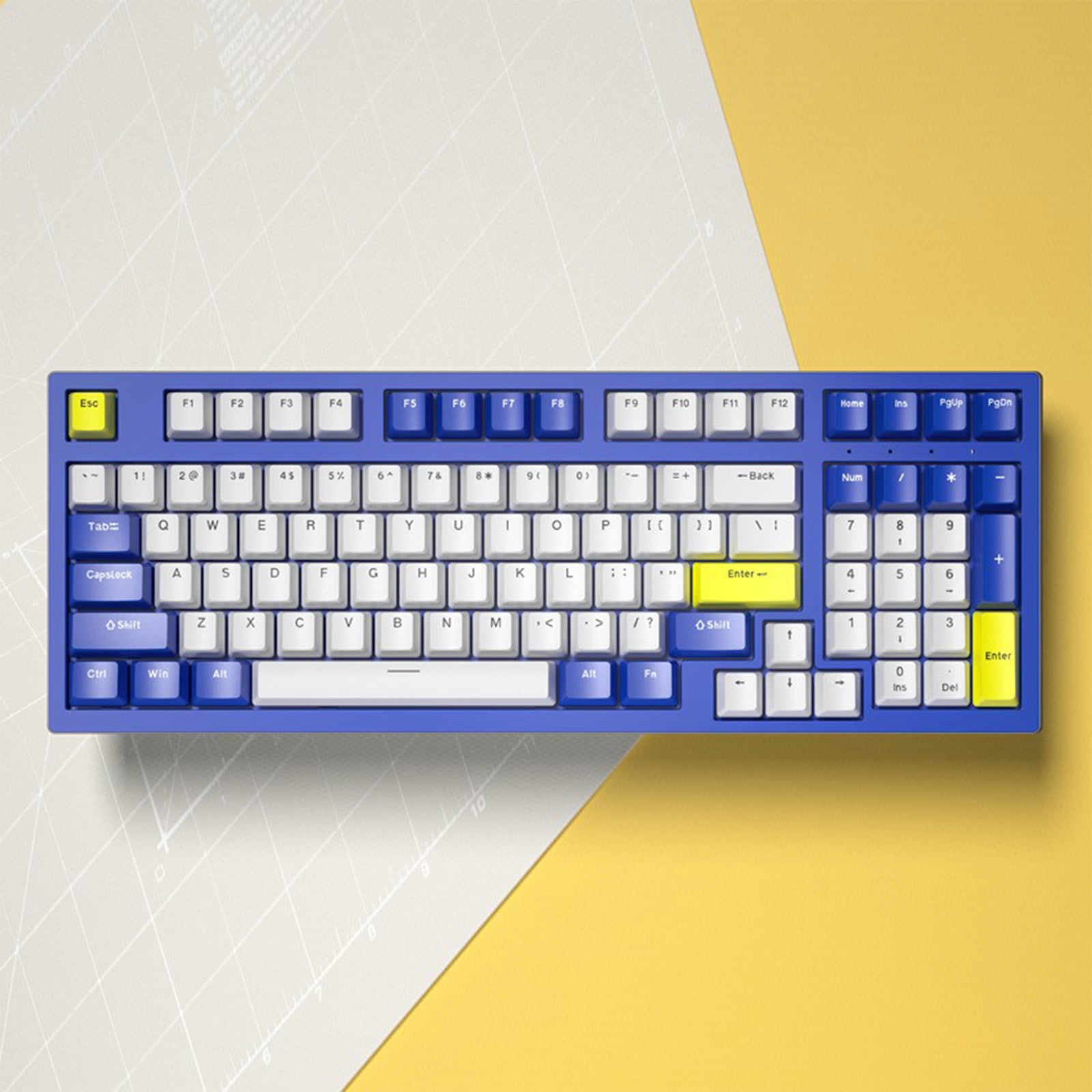 Harlier Portable Mechanical Gaming Keyboard, Type-C Port LED Backlit ...