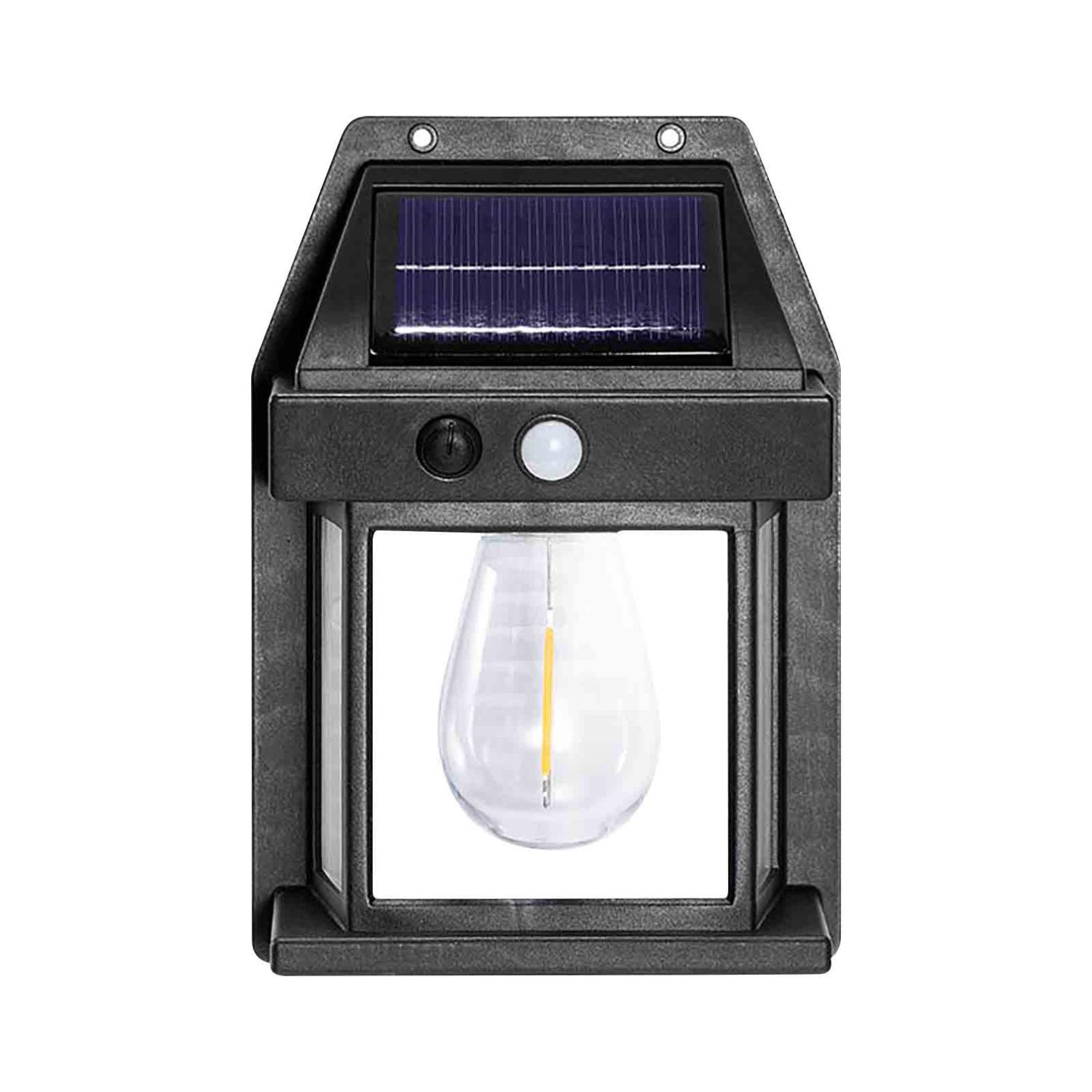 Harlier Solar Powered Wall Lanterns Outdoor, Dusk to Dawn Motion Sensor ...