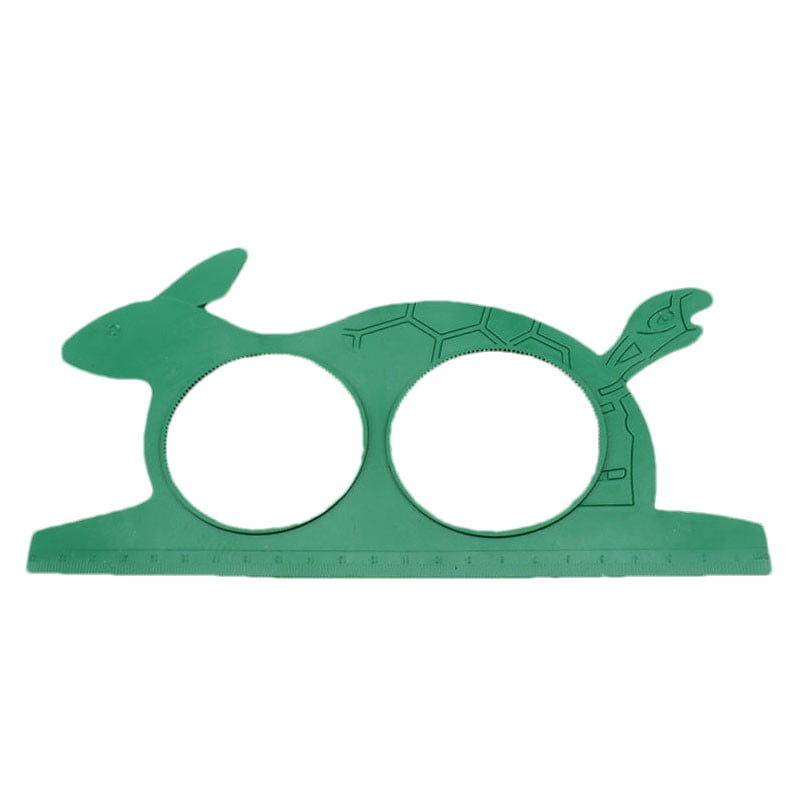 Harlier Spiral Art Gear Geometric Ruler Set, 4 Pcs Spiral Circle ...