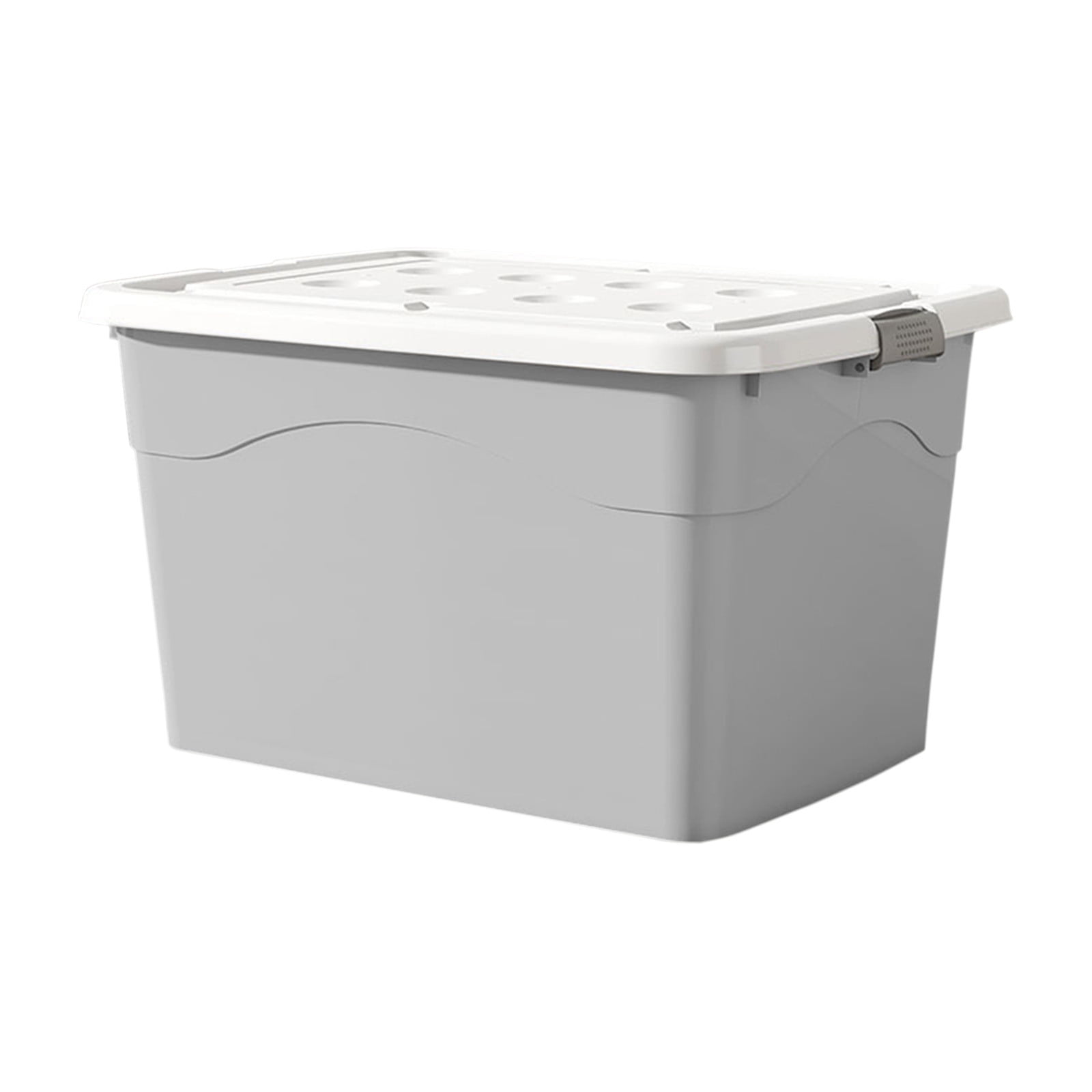 Harlier Stackable Plastic Storage Bins with Lids, Plastic Container ...