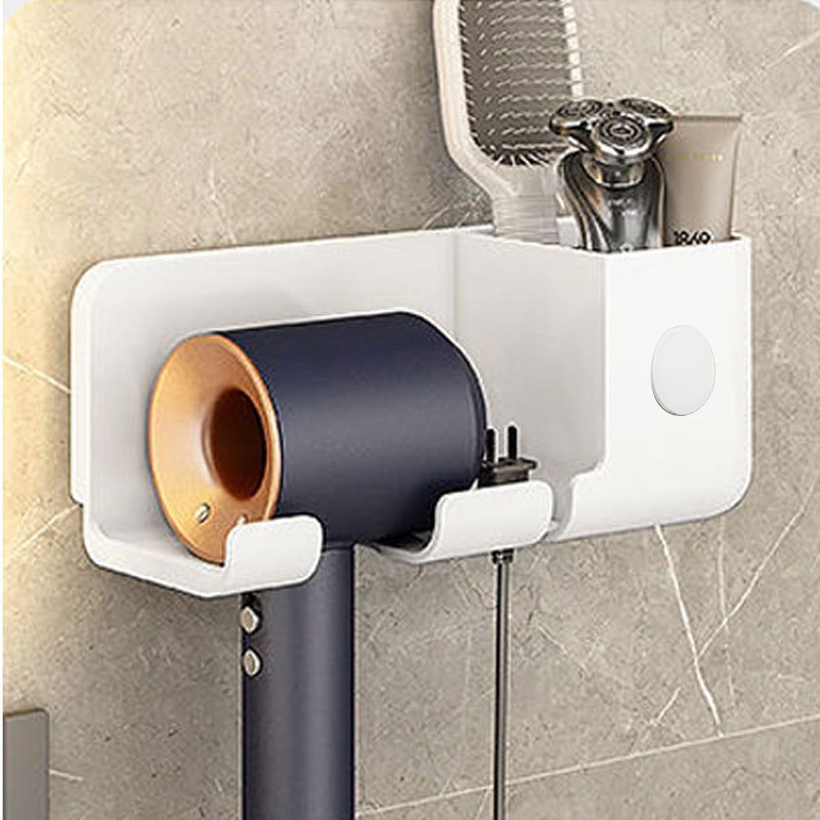 Universal Hair Dryer Holder, Blow Dryer Hanger Wall Mount for Hair ...