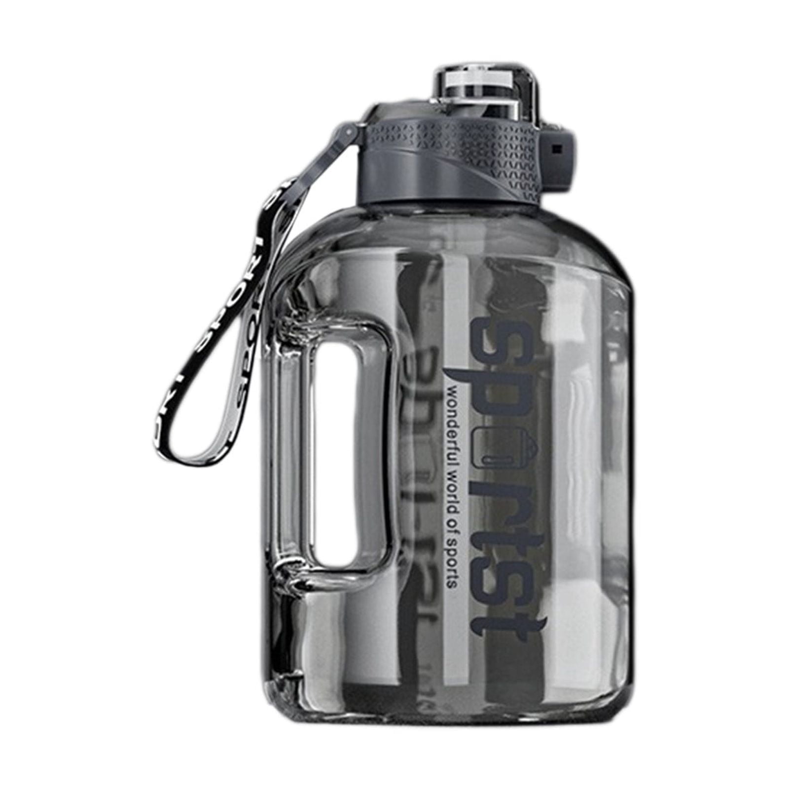 Water Bottle with Handle, 1.7L Large Sports Water Bottle, BPA Free ...