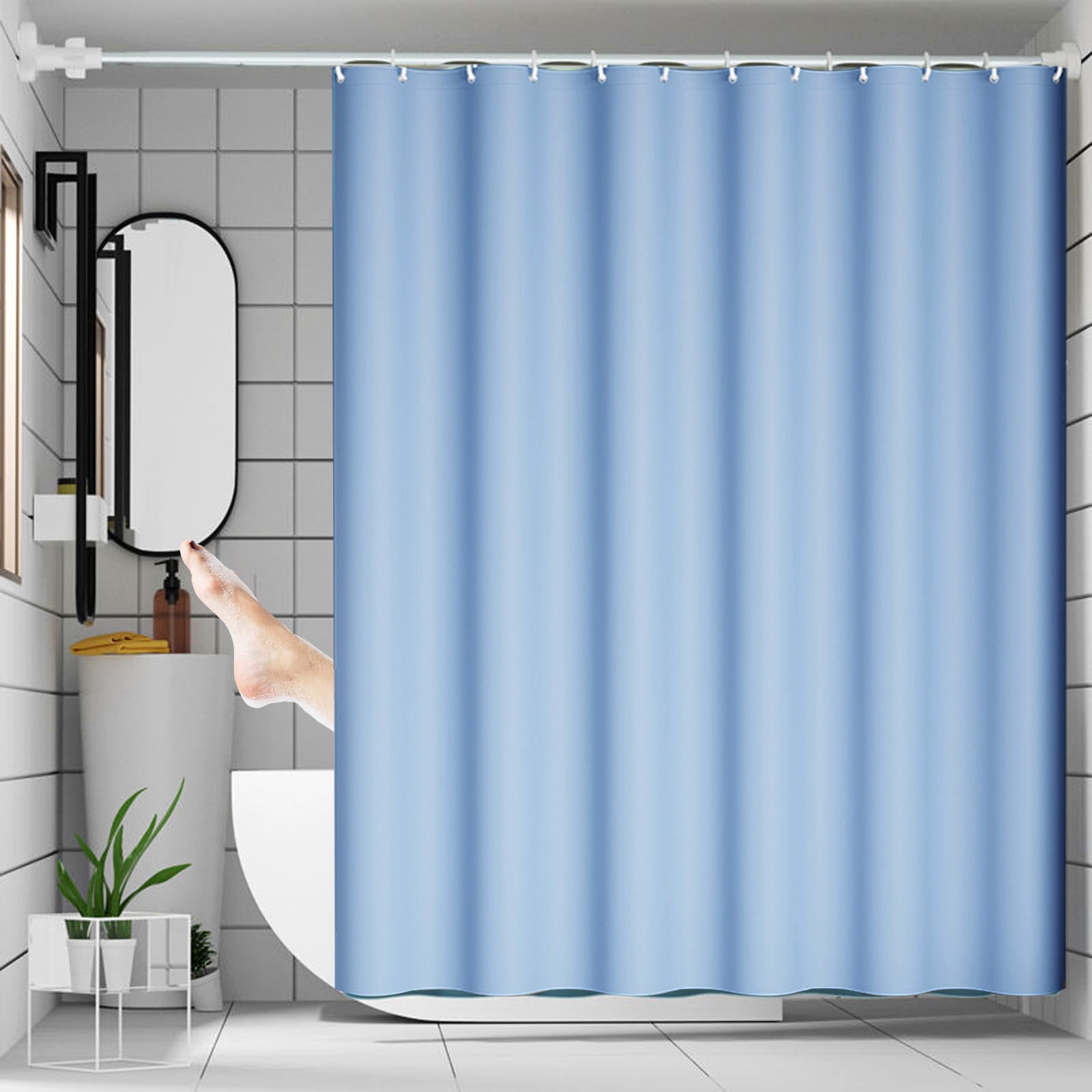 Harlier Waterproof Shower Curtain, PEVA 71"H x 47"W Inches Printed ...