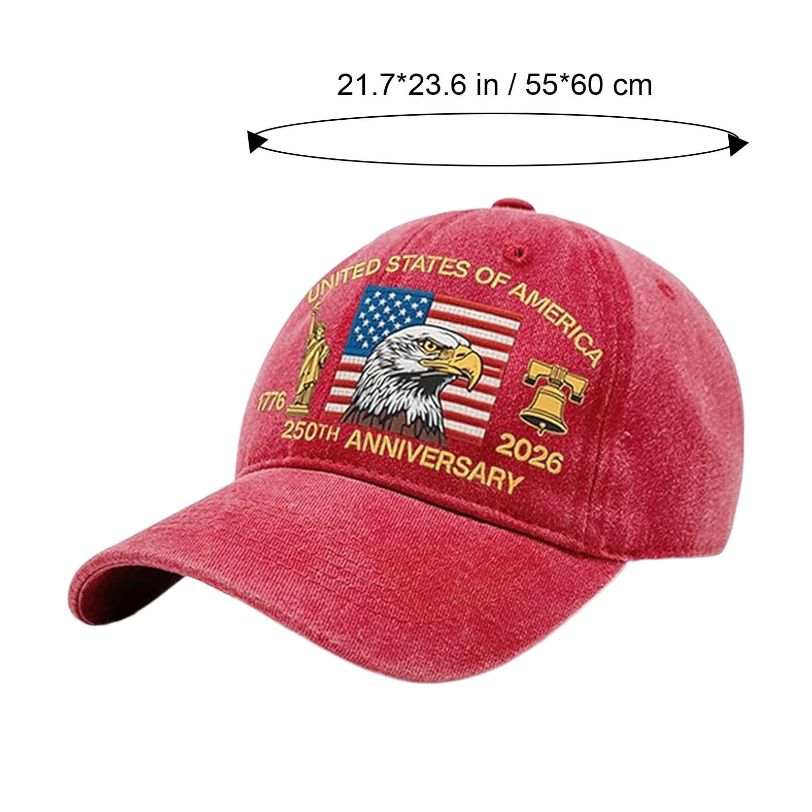Harlier13 U.S.A. 250th Anniversary Commemorative Hat, Patriotic ...