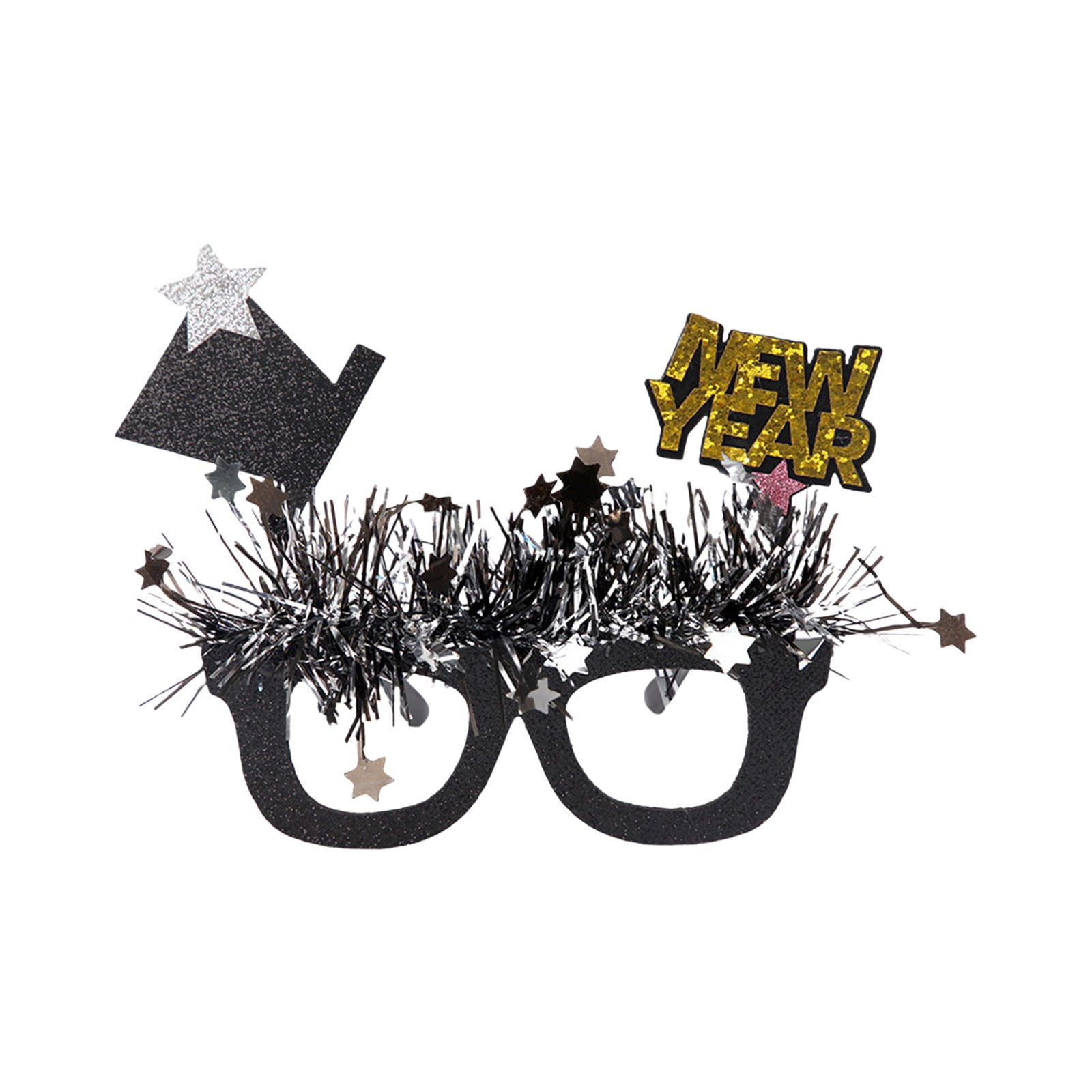 Harlik 2026 New Year Glitter Glasses, Holiday Party Eyewear Frames with ...